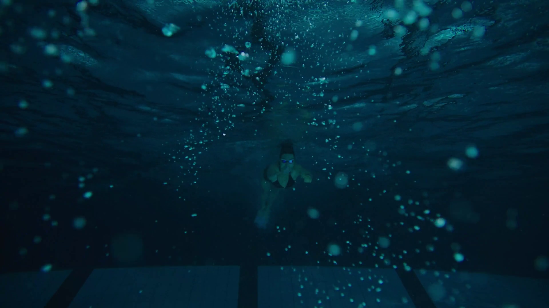 Enchanting Underwater Scenes: Swimmers Stock Footage SBV-348628116 ...