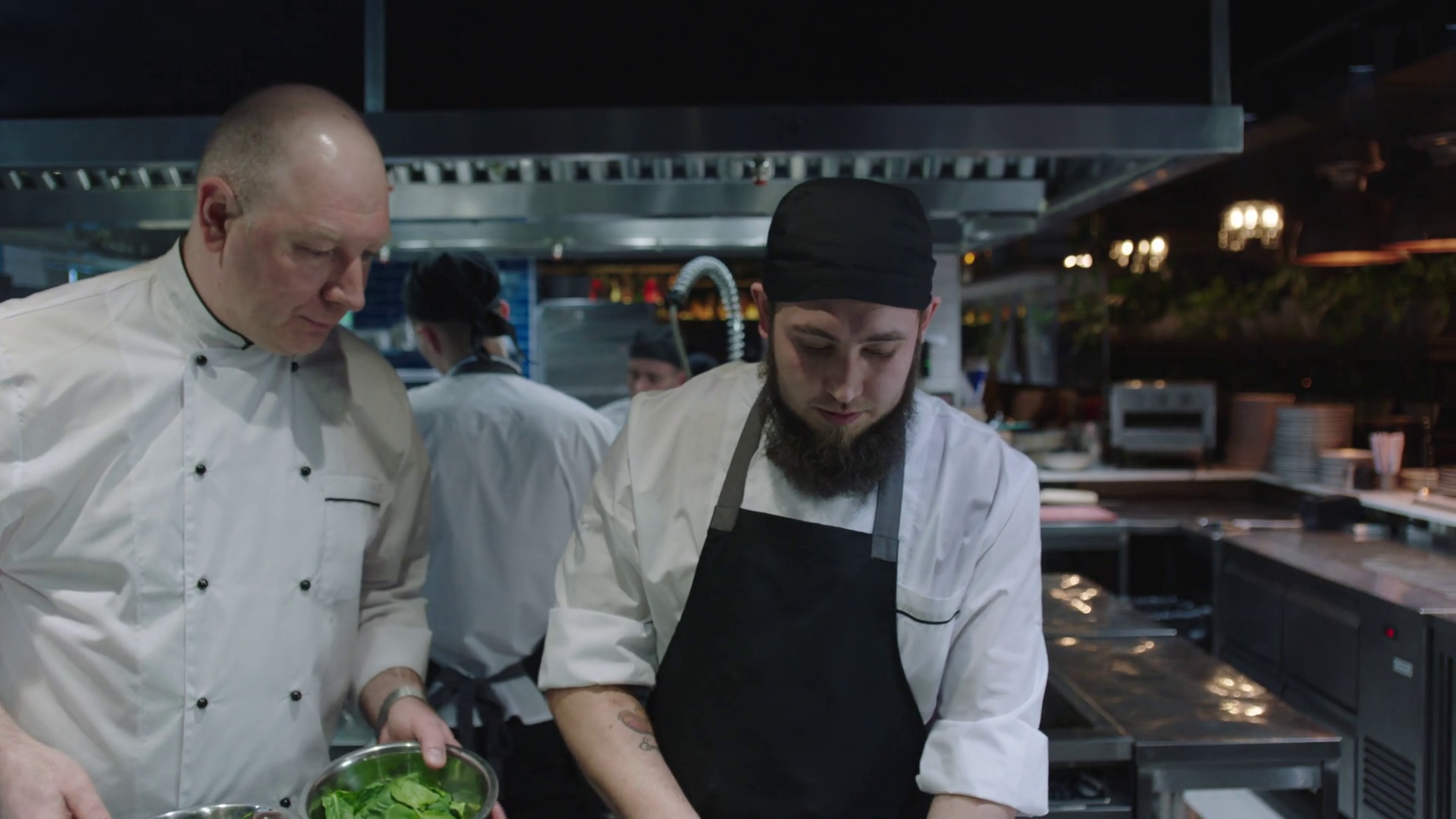 Dedicated Chef Engaged In Kitchen Crafting Stock Footage SBV-348628254 ...