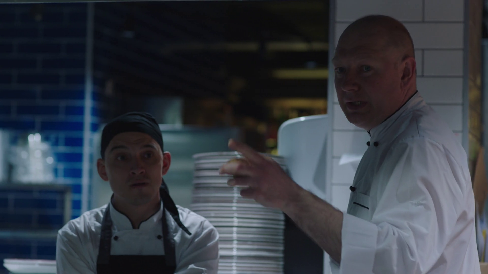 Kitchen Dynamics: Chef Expertly Maneuvering Stock Footage SBV-348628267 ...