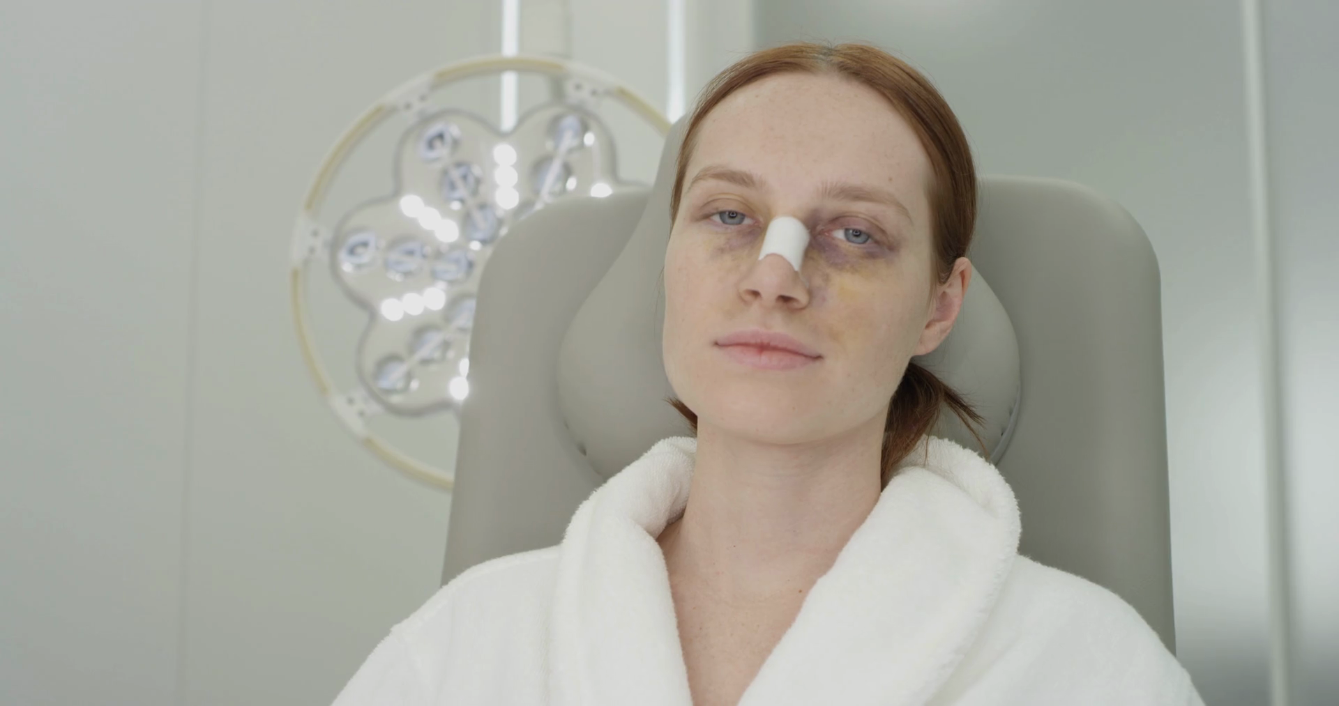 The Video Shows Female Patient Seated In Stock Footage SBV-348898304 ...