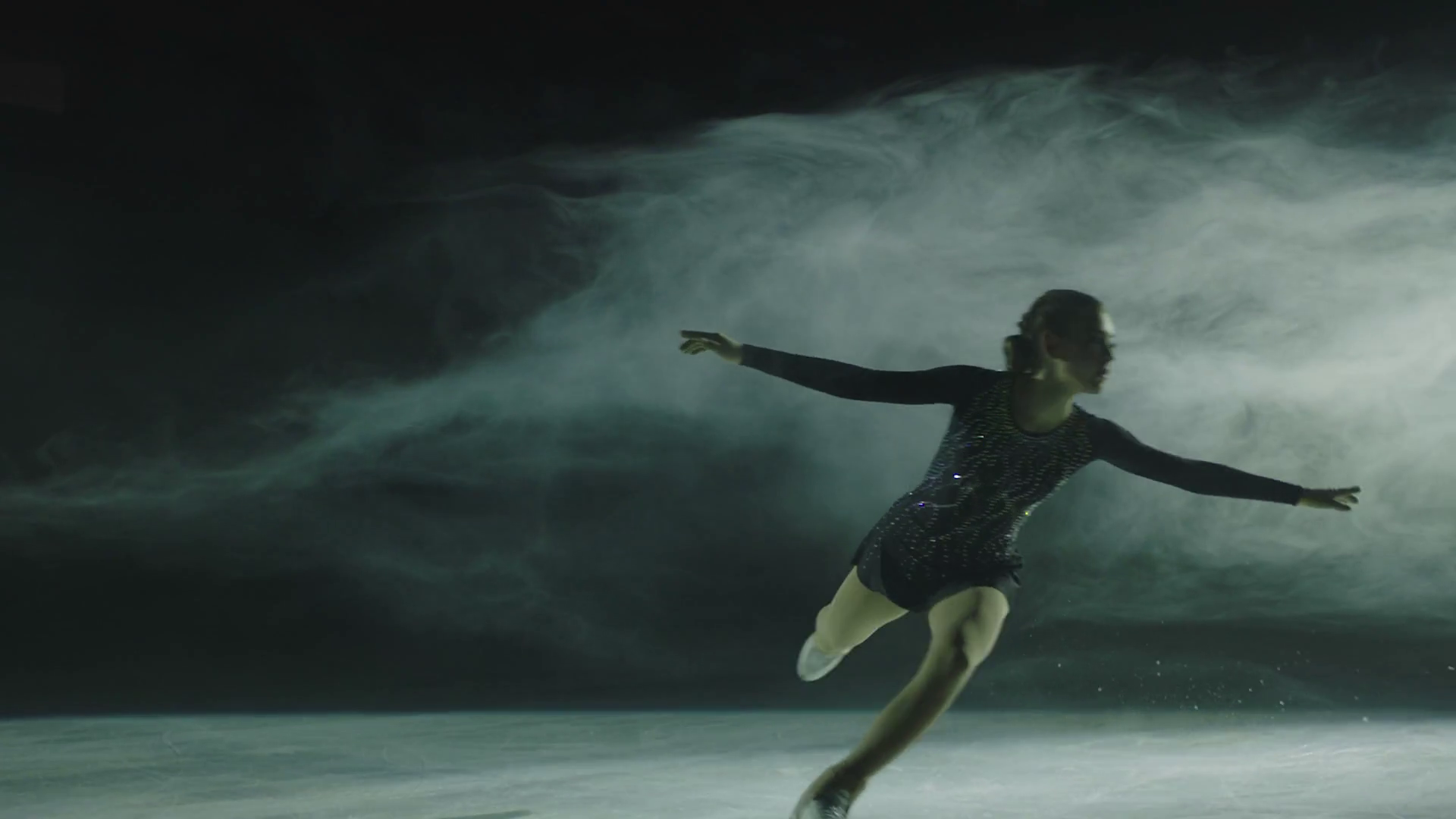 Exhibiting Dedication: Olympic Figure Skater Stock Footage SBV ...