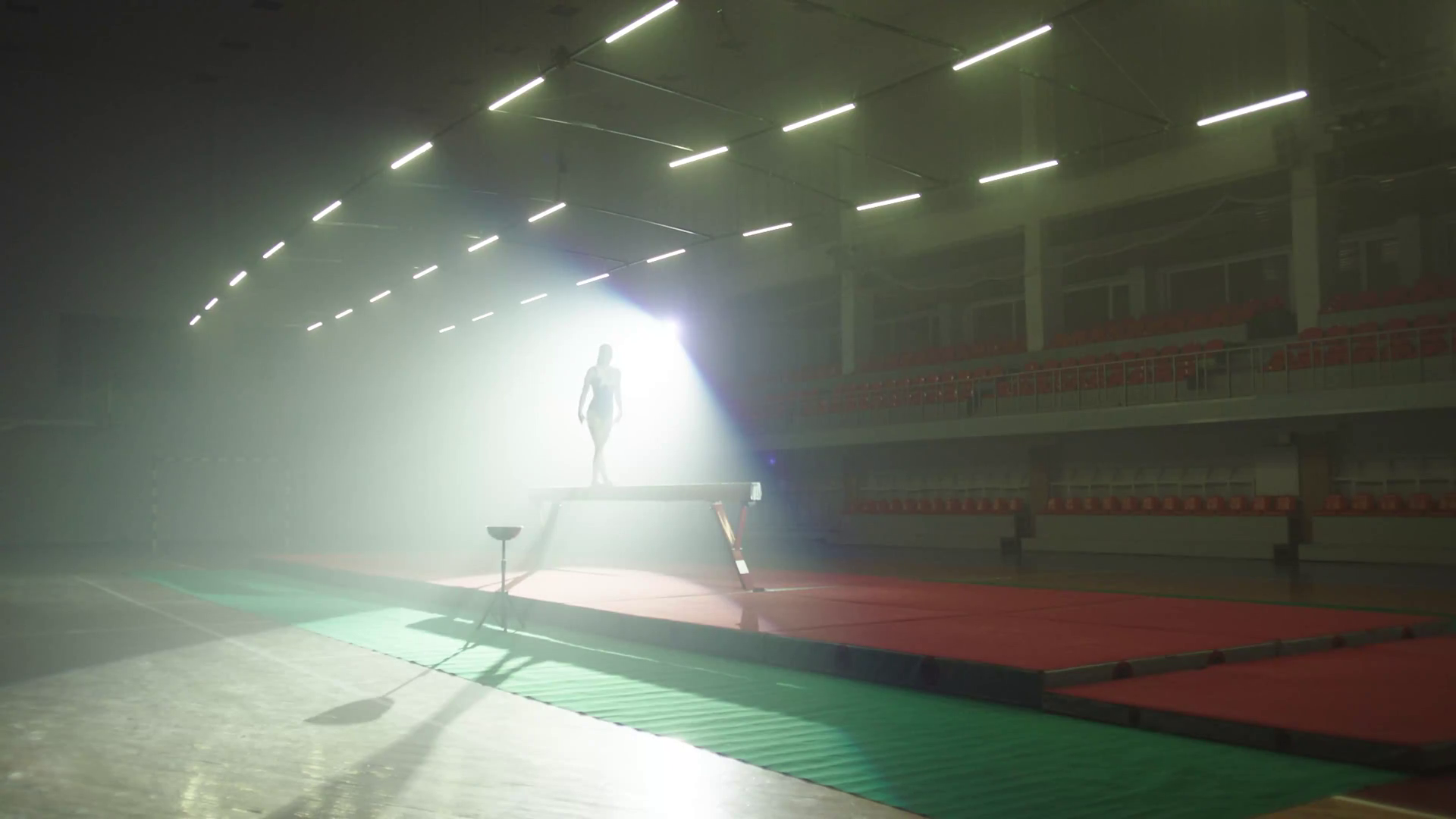 Gymnast Woman Training Competition Stock Footage SBV-348458983 ...