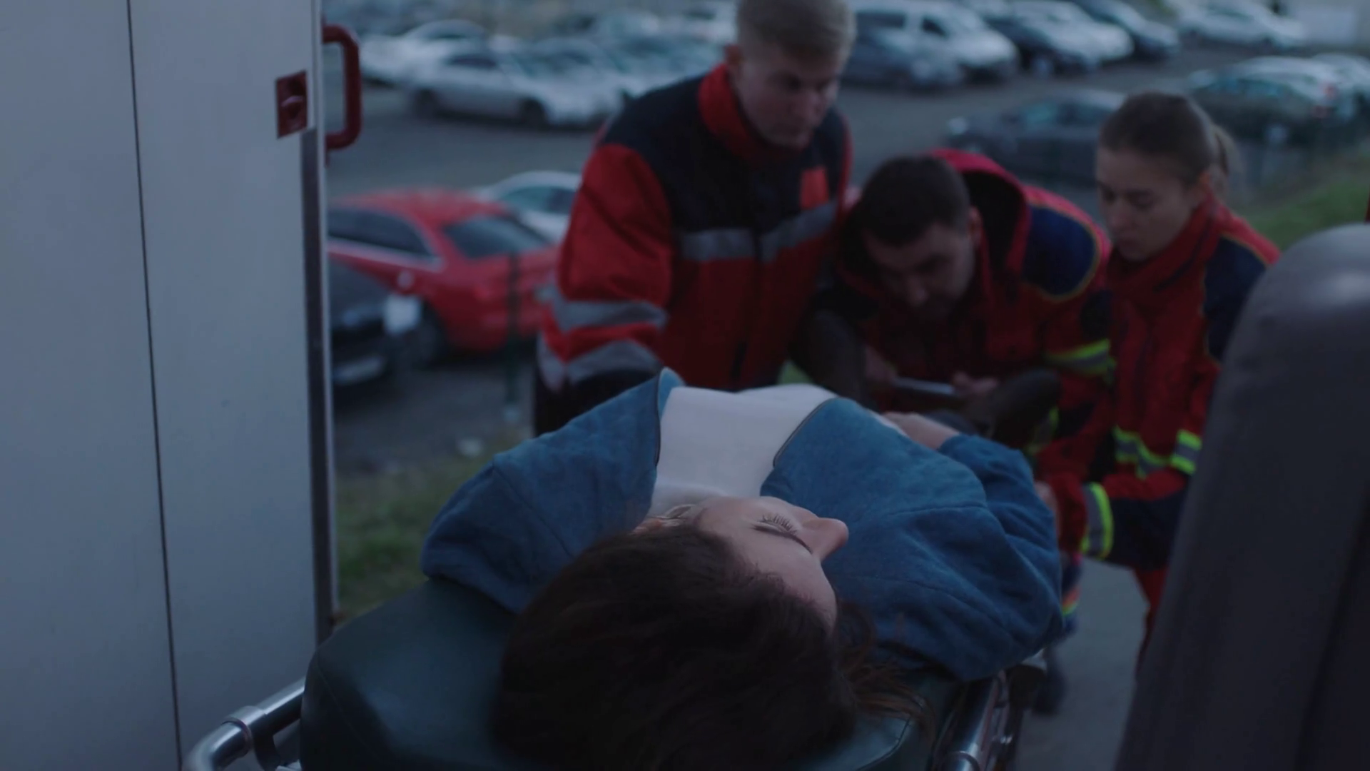 Paramedic Team Assisting Transferring Stock Footage SBV-348718686 ...