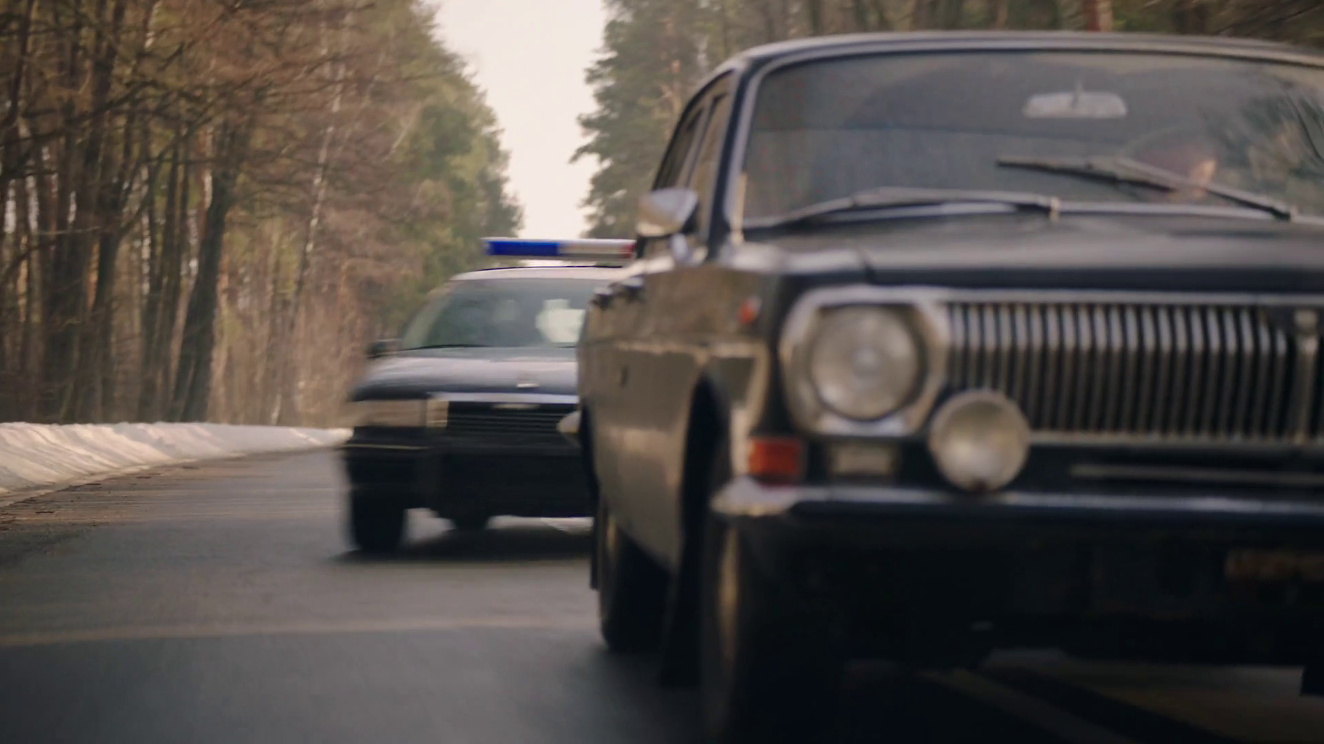 Traffic Patrol Car In Pursuit Of Criminal Stock Footage SBV-348417750 ...