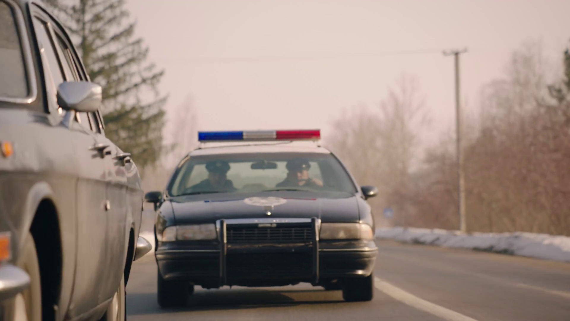 Traffic Patrol Car In Pursuit Of Criminal Stock Footage SBV-348417749 ...