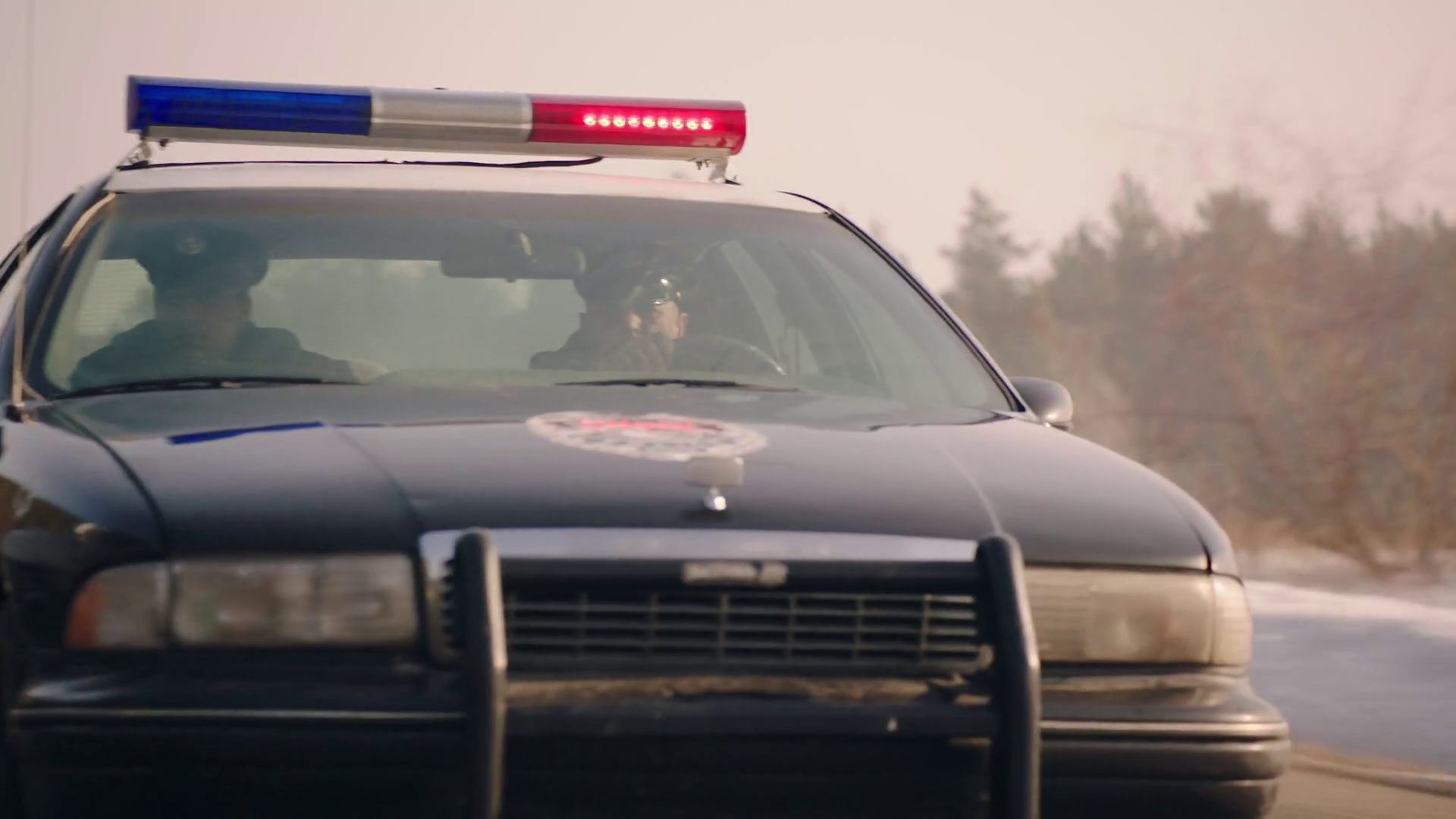 Traffic Patrol Car In Pursuit Of Criminal Stock Footage SBV-348417742 ...