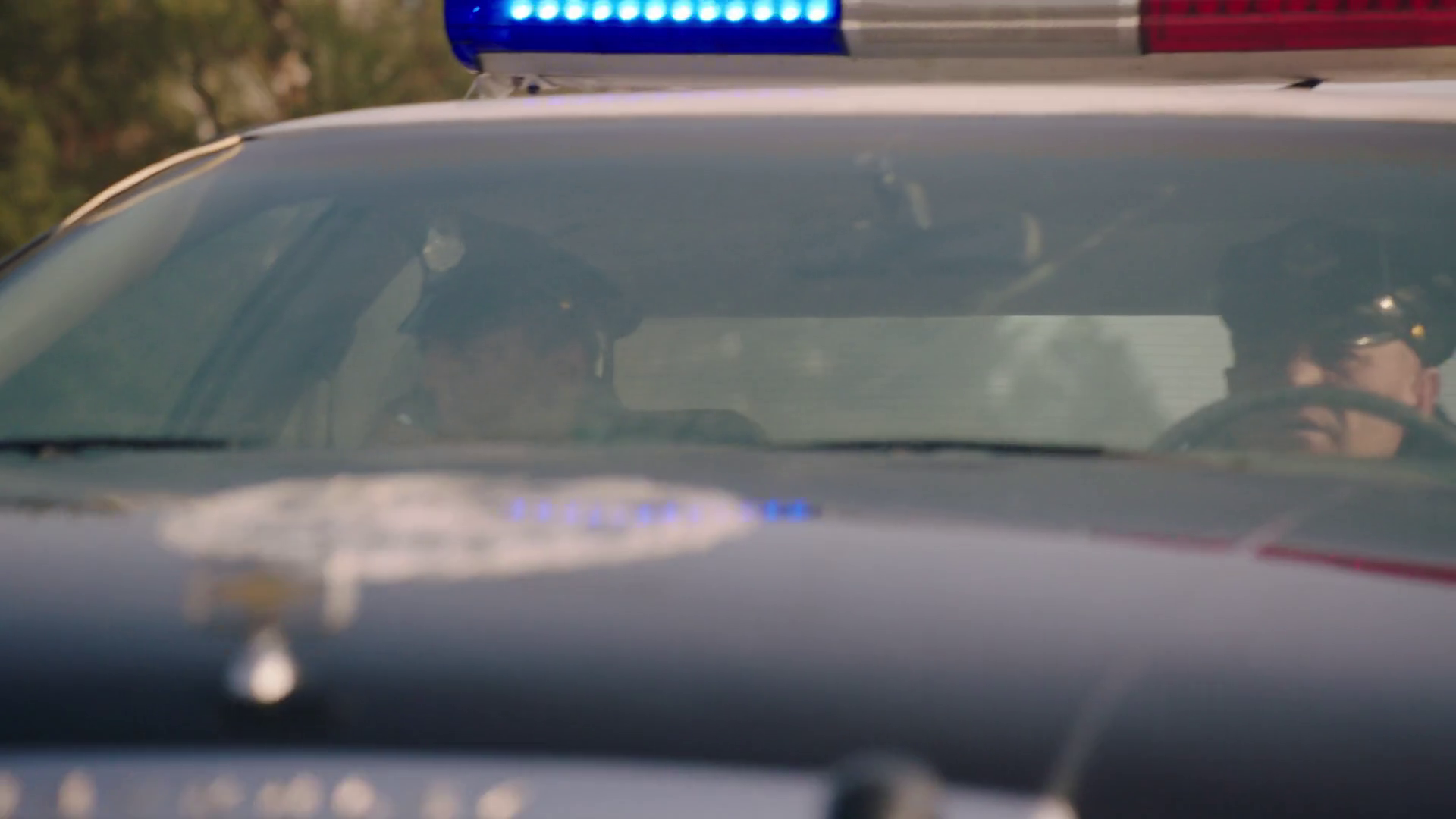Traffic Patrol Car In Pursuit Of Criminal Stock Footage SBV-348417741 ...