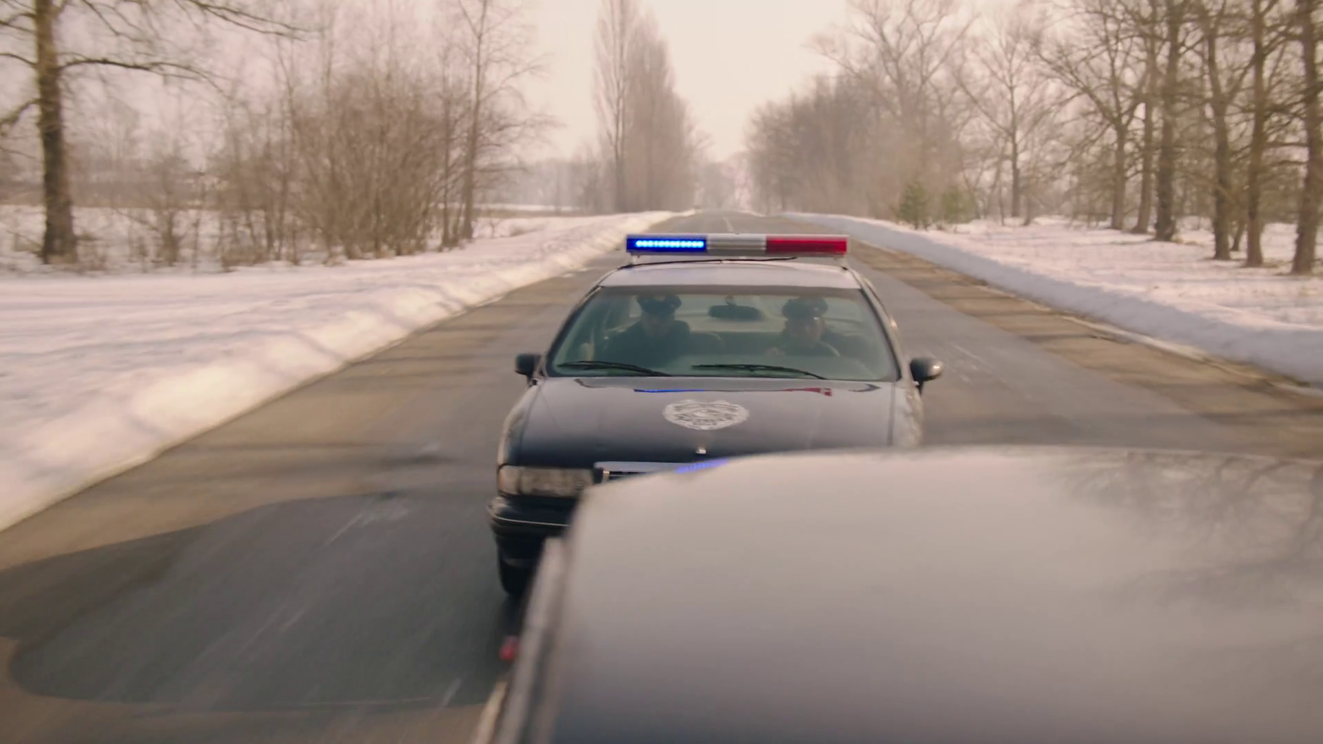 Traffic Patrol Car In Pursuit Of Criminal Stock Footage SBV-348417732 ...