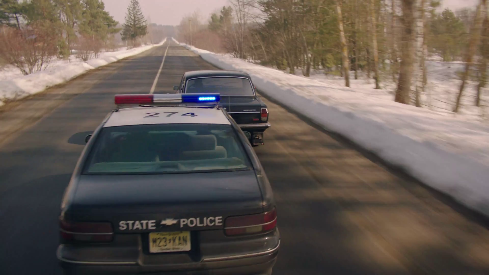 Traffic Patrol Car In Pursuit Of Criminal Stock Footage SBV-348417689 ...