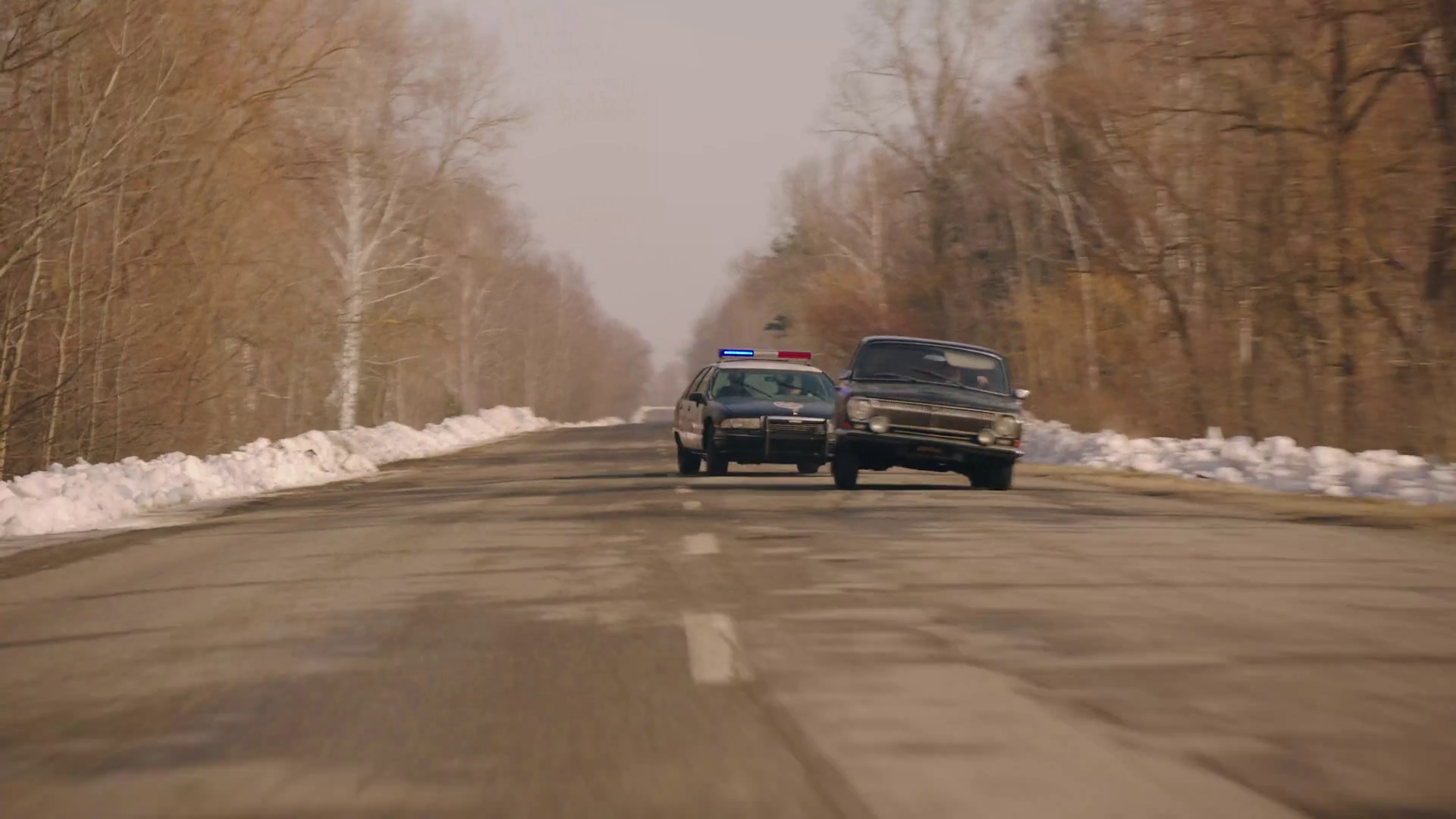 Traffic Patrol Car In Pursuit Of Criminal Stock Footage SBV-348417681 ...
