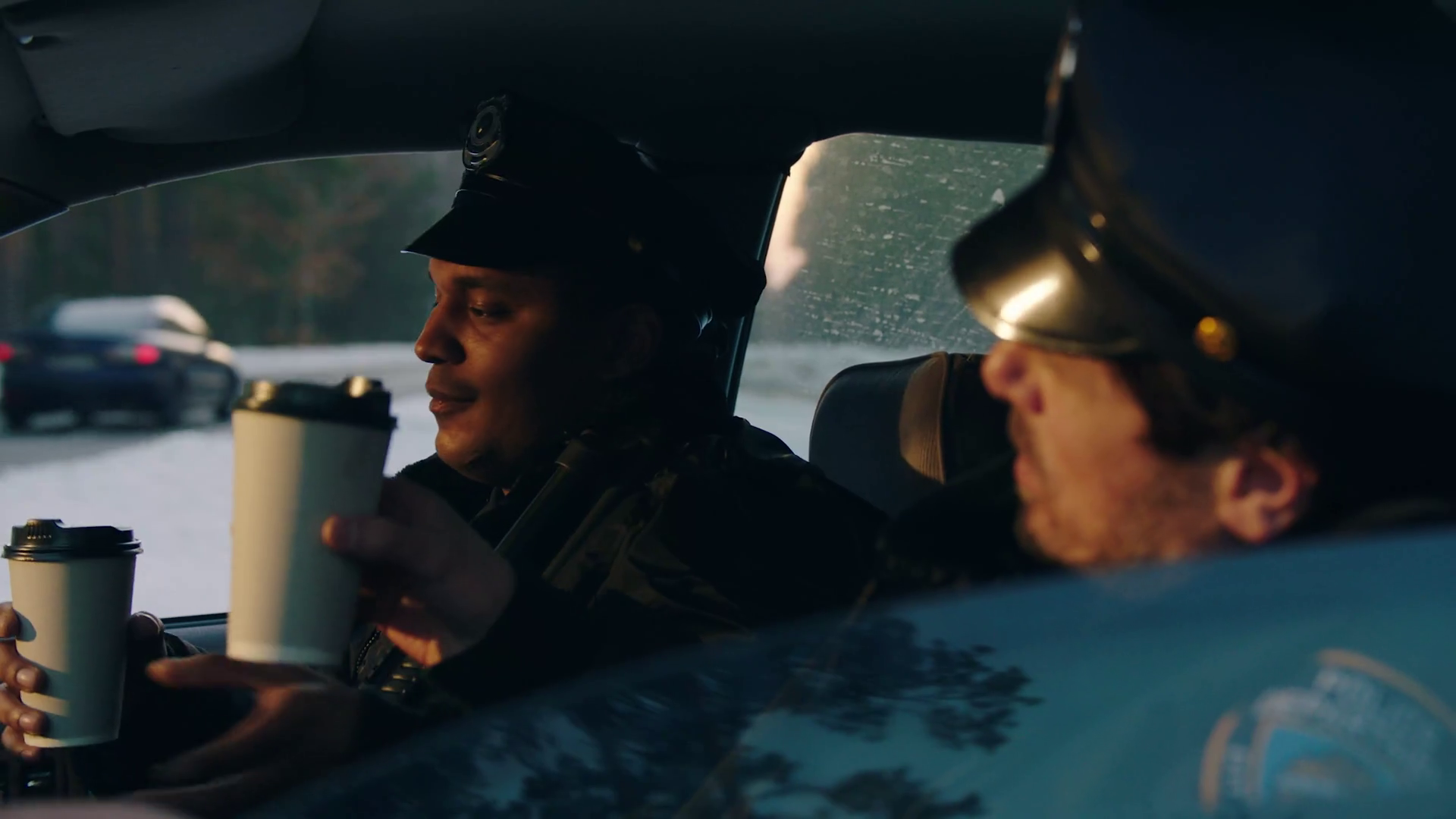 Cops Ambush Coffee Hot Drink: Police Stock Footage SBV-348419736 ...