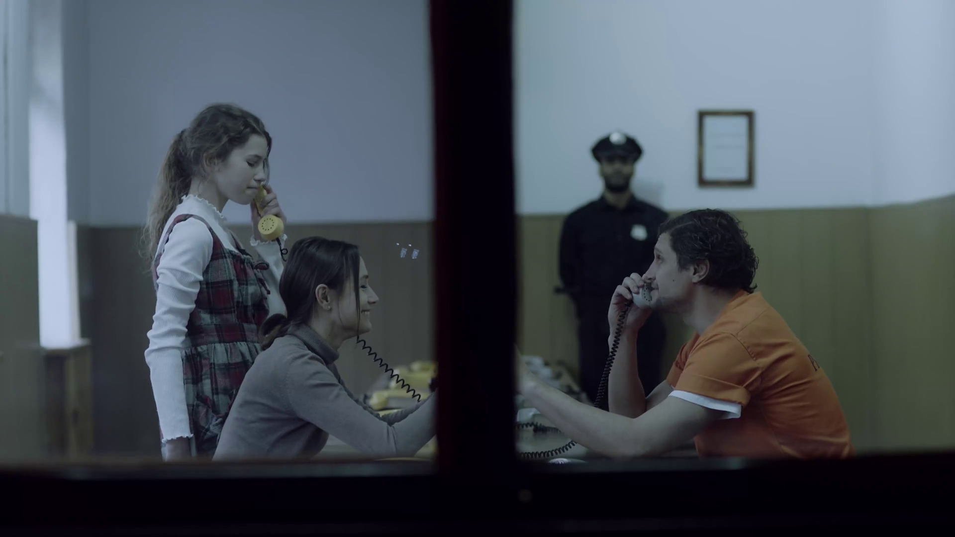 Prison Jail Visitors Room Visitors Booth: In Stock Footage SBV ...