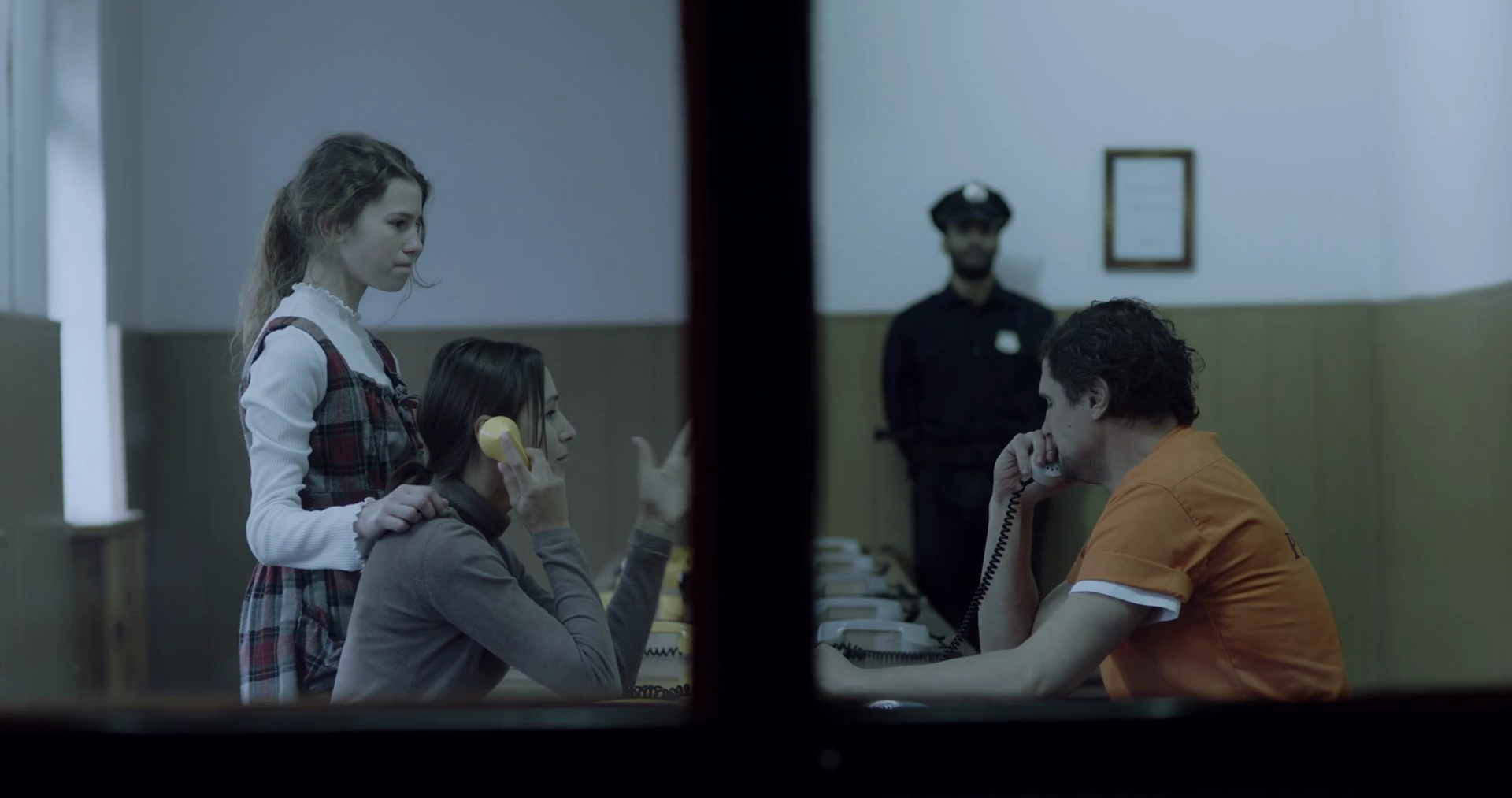 Prison's Visitors Booth Prisoner Reunites Stock Footage SBV-348857749 ...