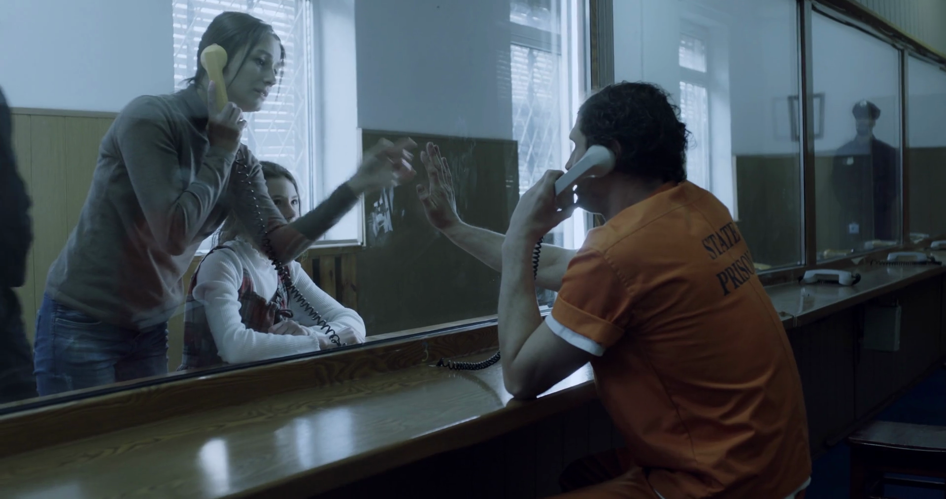 A Touching Moment Prisoner Wife Touch Stock Footage SBV-348857695 ...