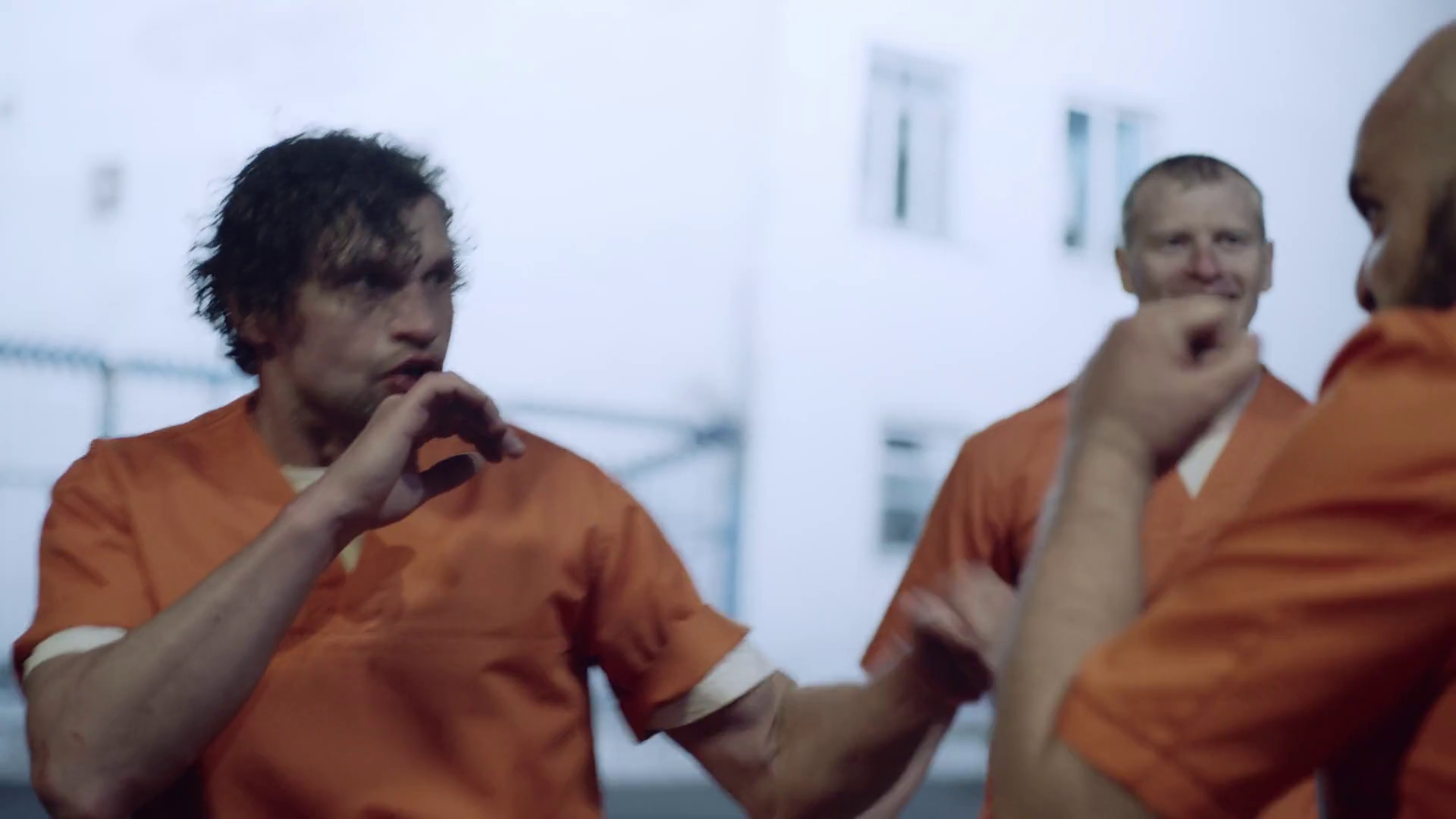 Fight Prisoners Prison Yard: Within Prison Stock Footage SBV-348424955 ...