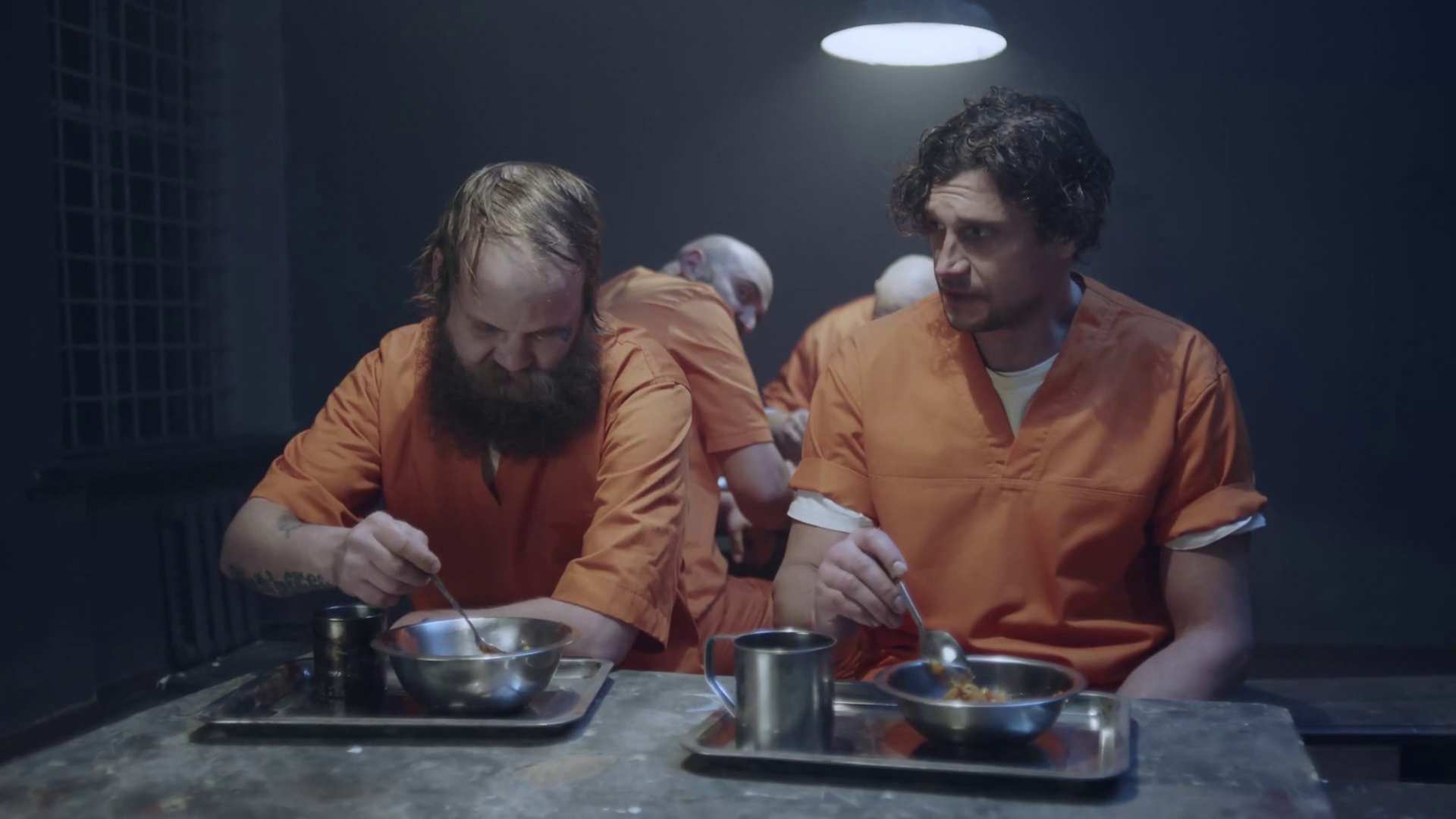 Dining Room Prison Jail Inmates: Inmates Stock Footage SBV-348427472 ...