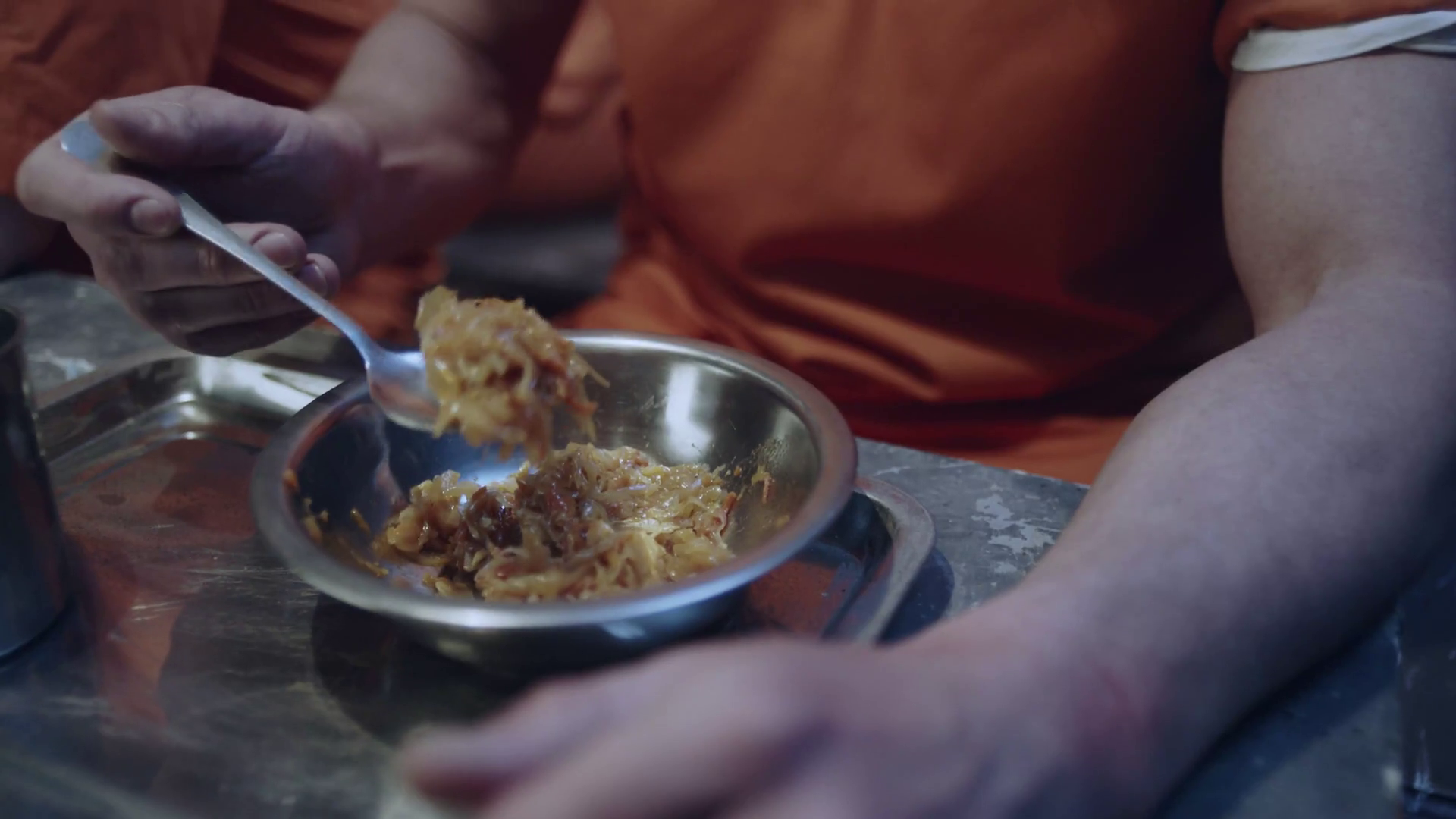 Inmate Prison Eating Dining Room: In Scene Stock Footage SBV-348427470 ...