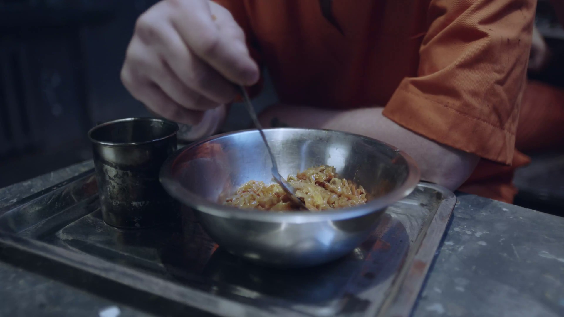 Dining Room Prison Food Eating: Amidst Stock Footage SBV-348427469 ...
