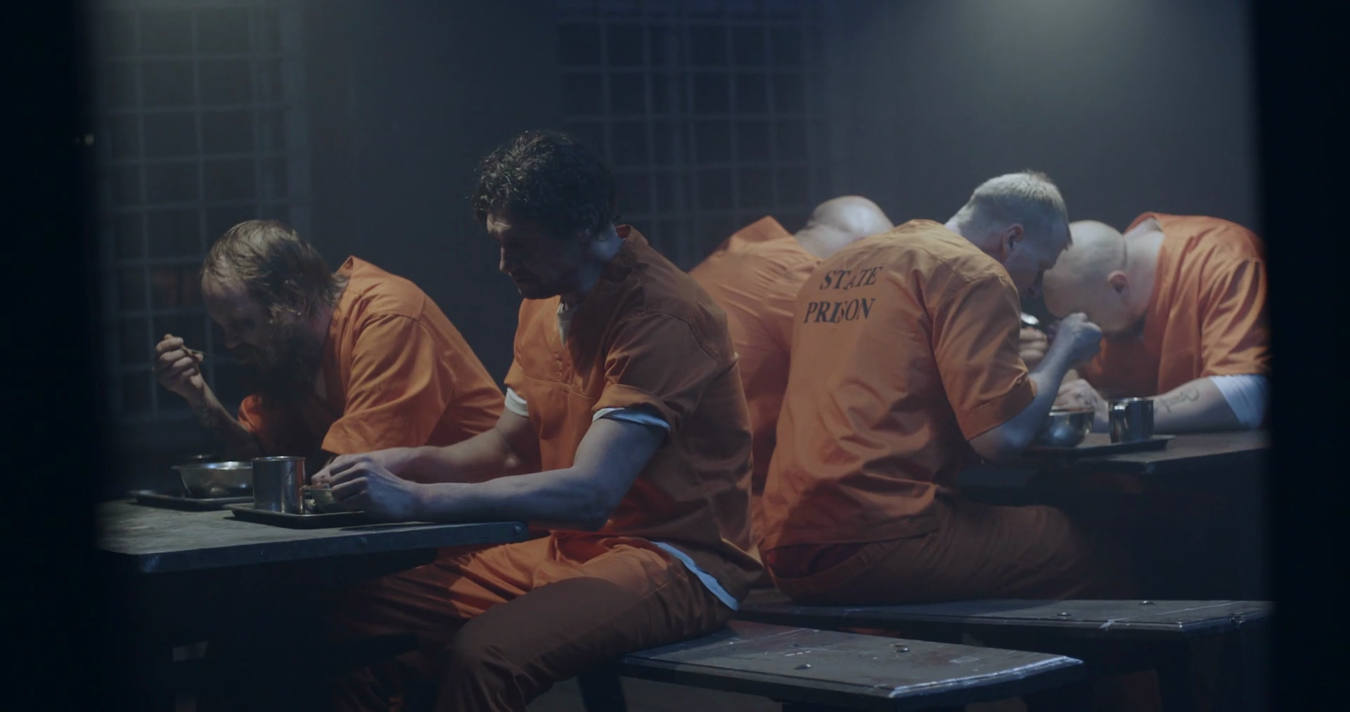 Prison Inmates Dining Room Jail Inmates Stock Footage SBV-348856059 ...