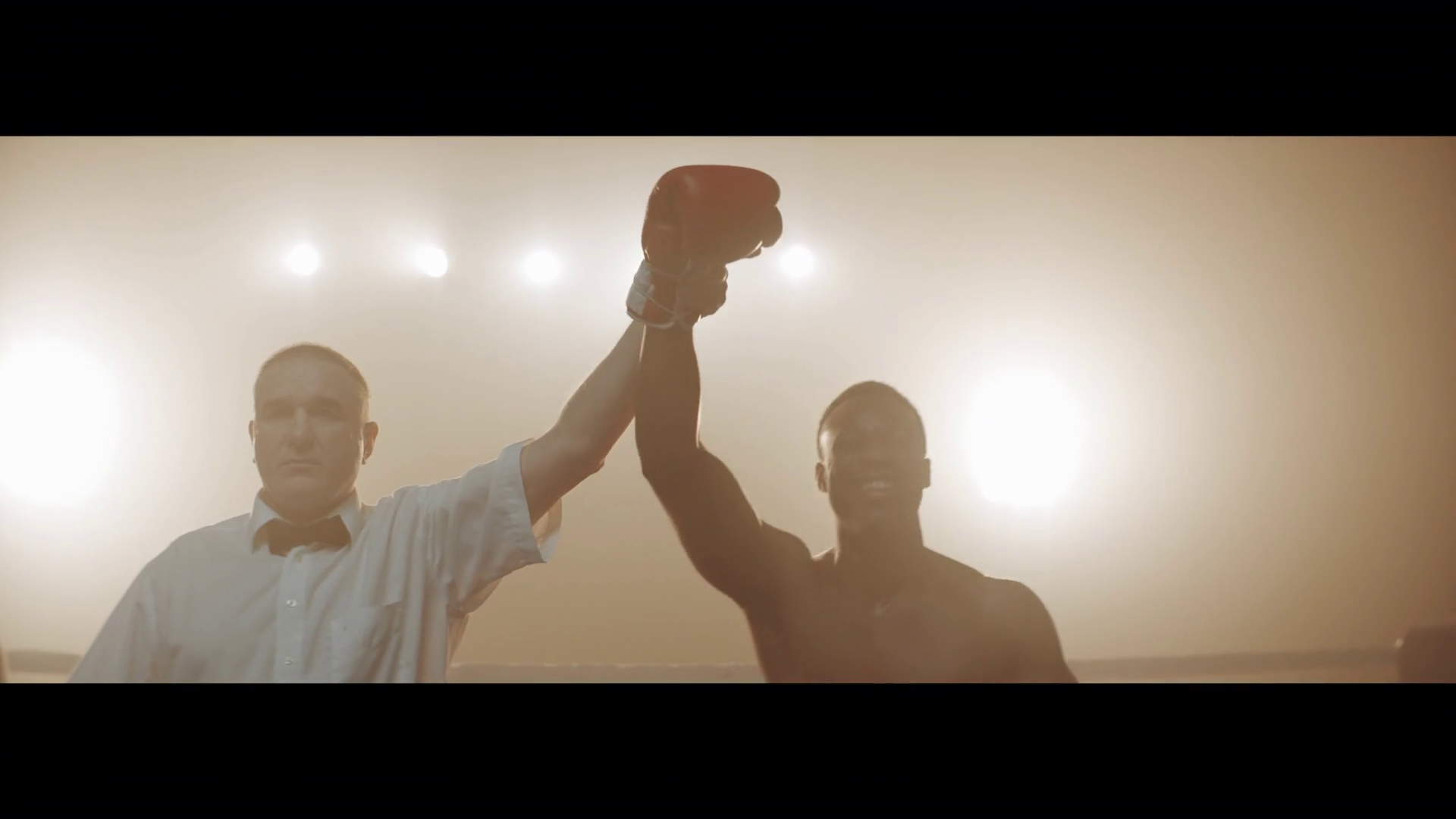 Competition Reaches Peak Boxer Emerges Stock Footage SBV-348442529 ...