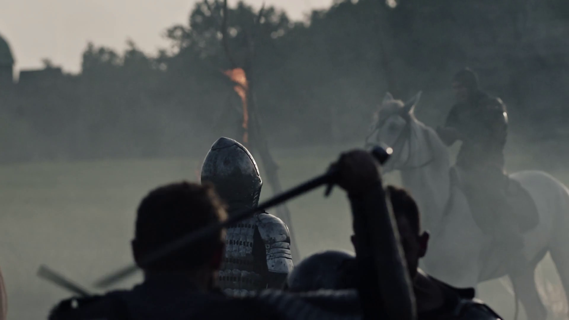 Battle Knight Horse Sword: Battlefield Scene Stock Footage SBV ...