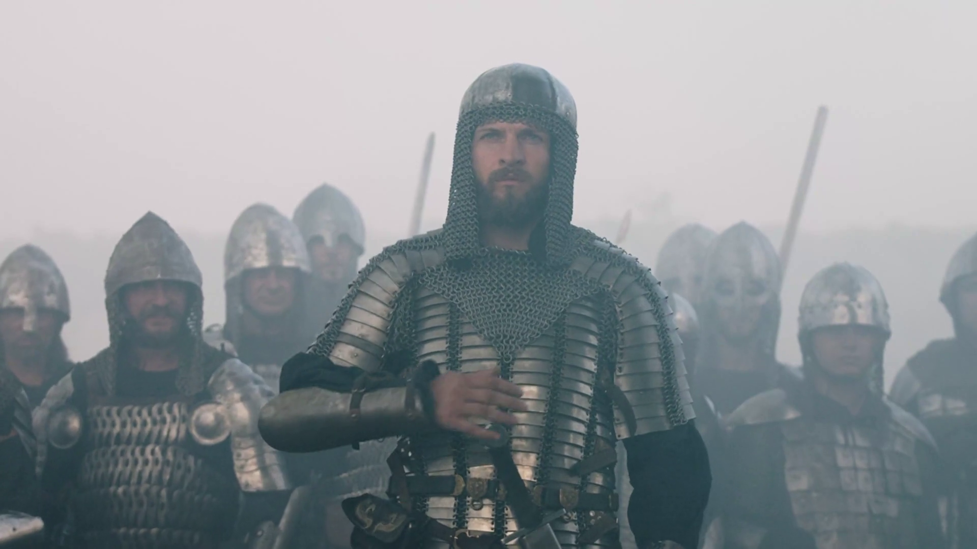 Infantry Warriors: Commander Unsheathes Stock Footage SBV-348451524 ...