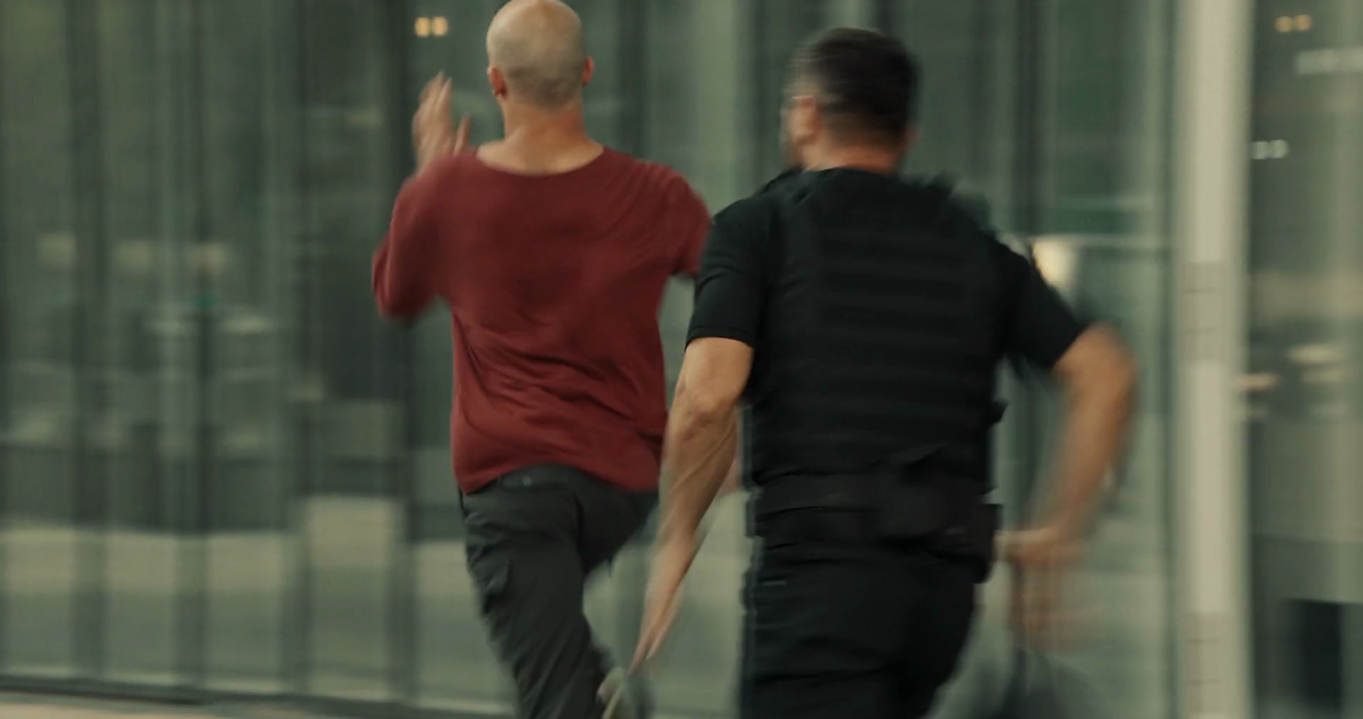 Police Officers Running Criminal Policewoman Stock Footage SBV ...