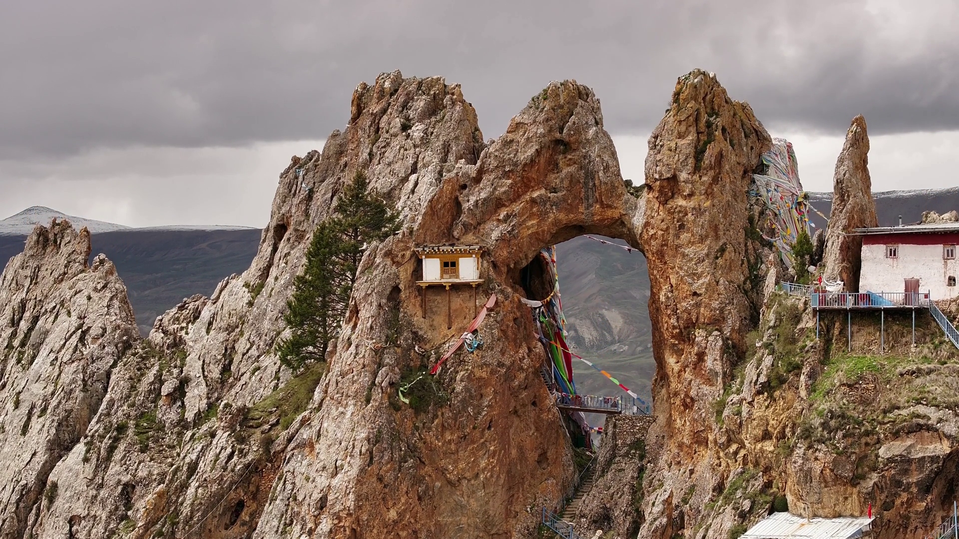 The Zizhu (or Zezhol) Monastery Built On Stock Footage SBV-348544240 ...