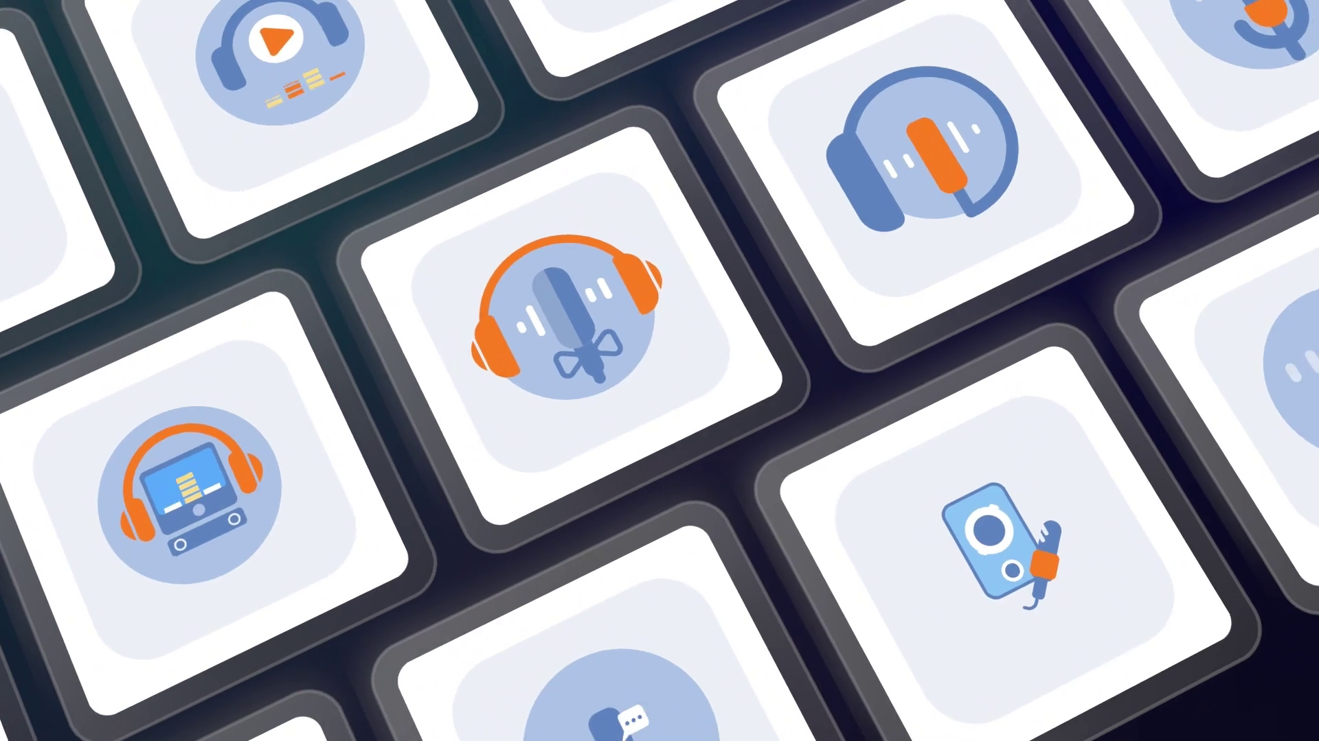 AE Template: Audio Podcast Animated Icons SBV-348756331 - Storyblocks