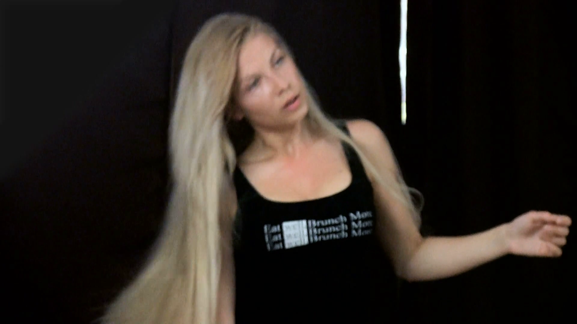 A Person With Long Hair Dances Go-go Stock Footage SBV-315136149 ...