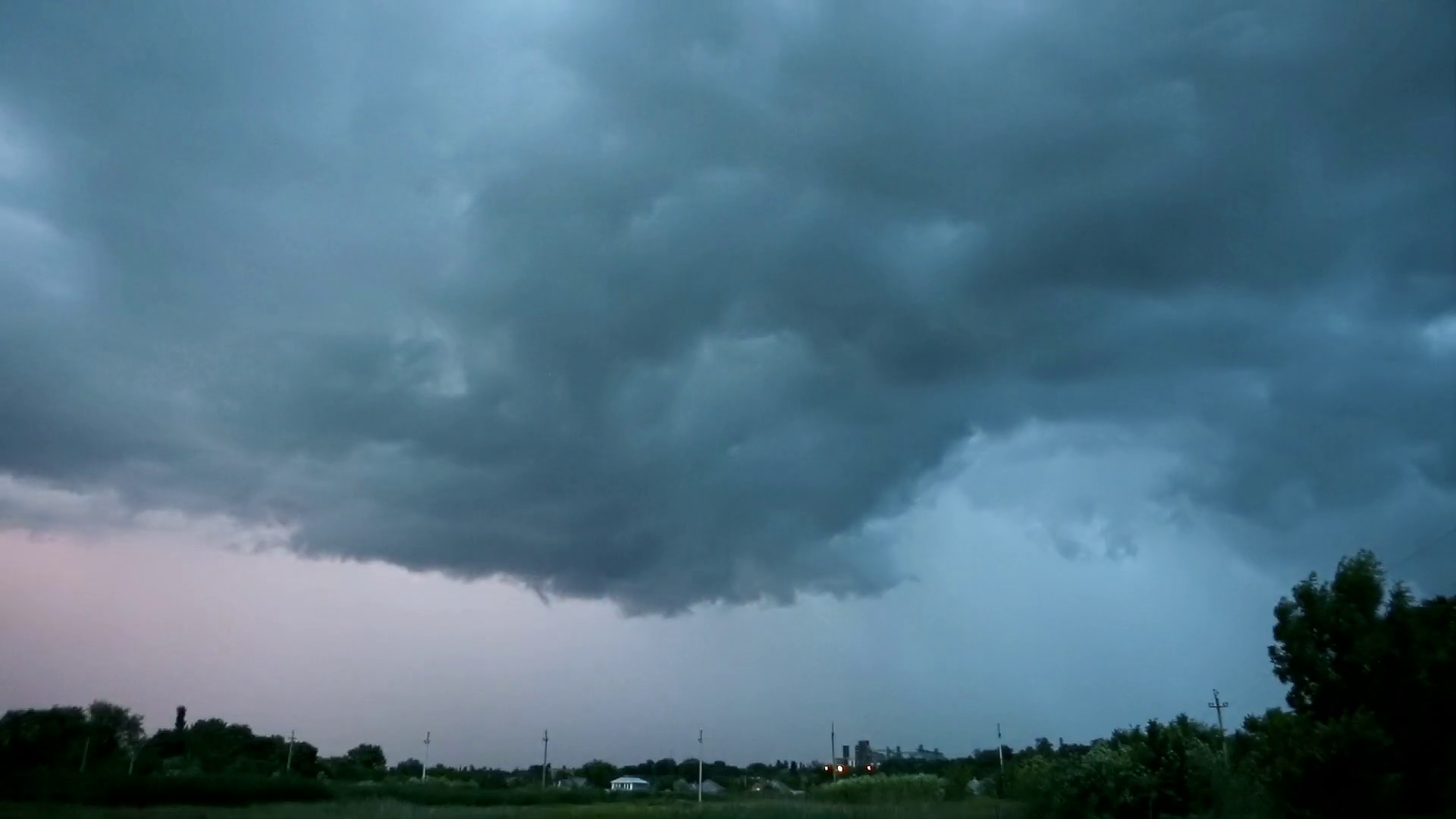 Stormy Sky Over Province Ranch Country Farm Stock Footage SBV-338464059 ...