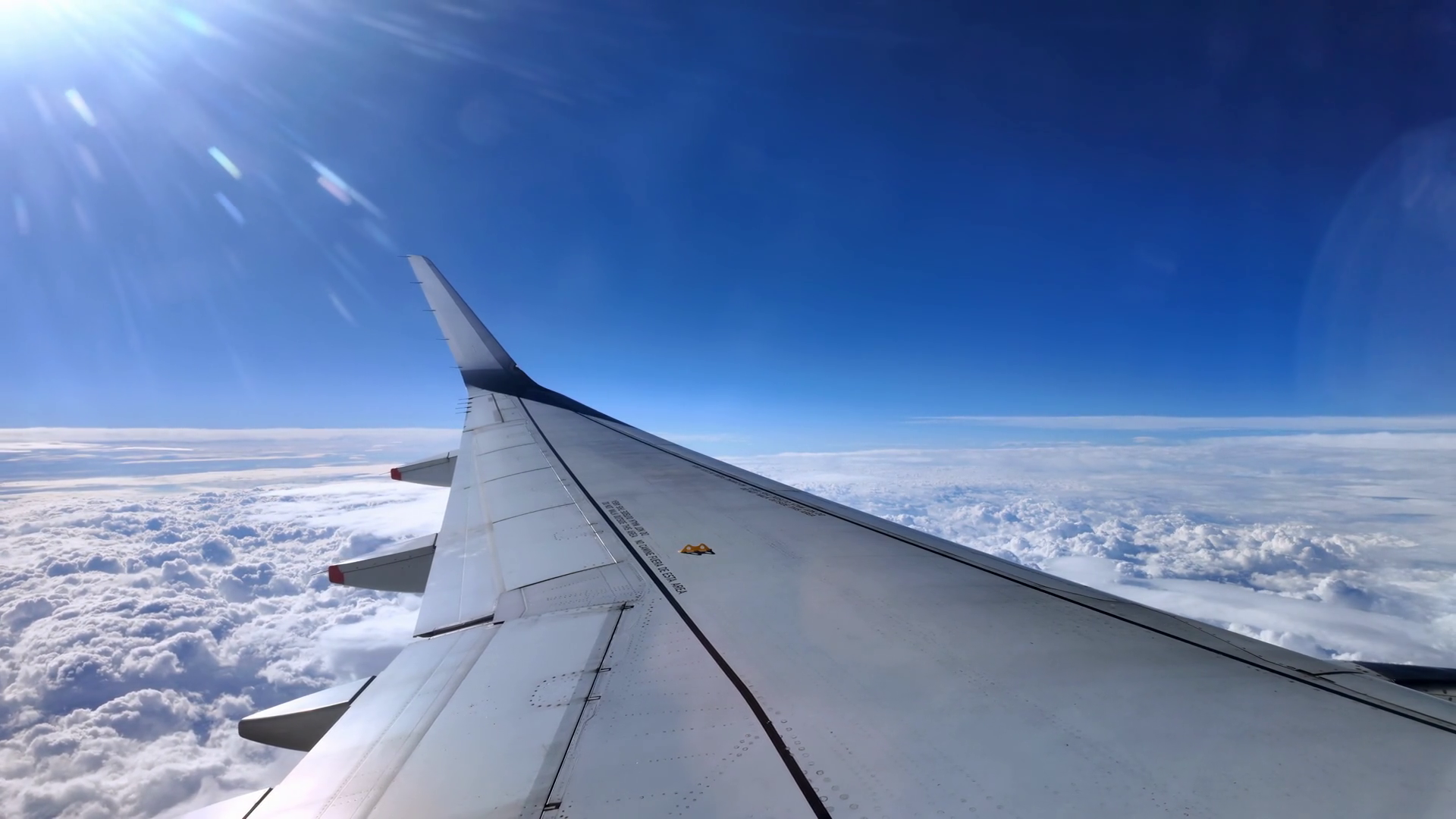 View From Airplane Window Of Aircraft Wing Stock Footage SBV-352279643 ...