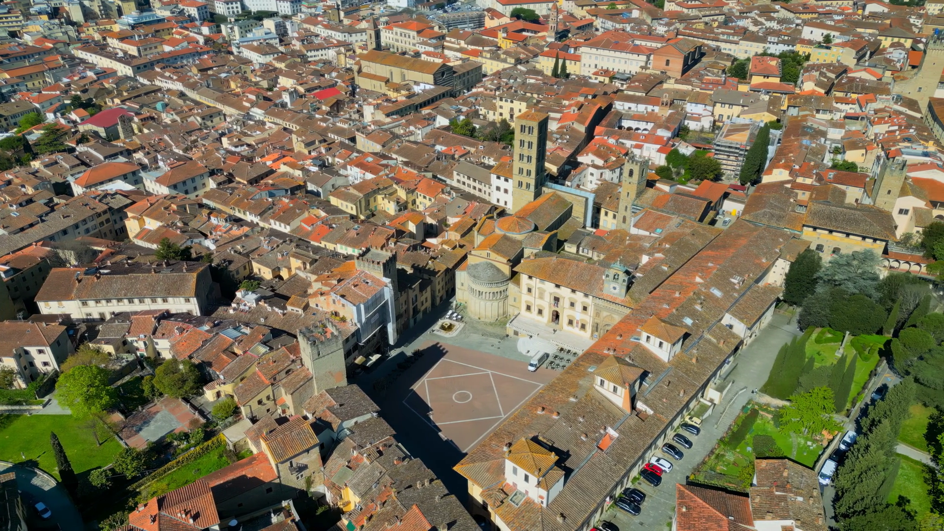 Aerial Drone View Of Palace Of Brotherhood Stock Footage SBV-352672724 ...