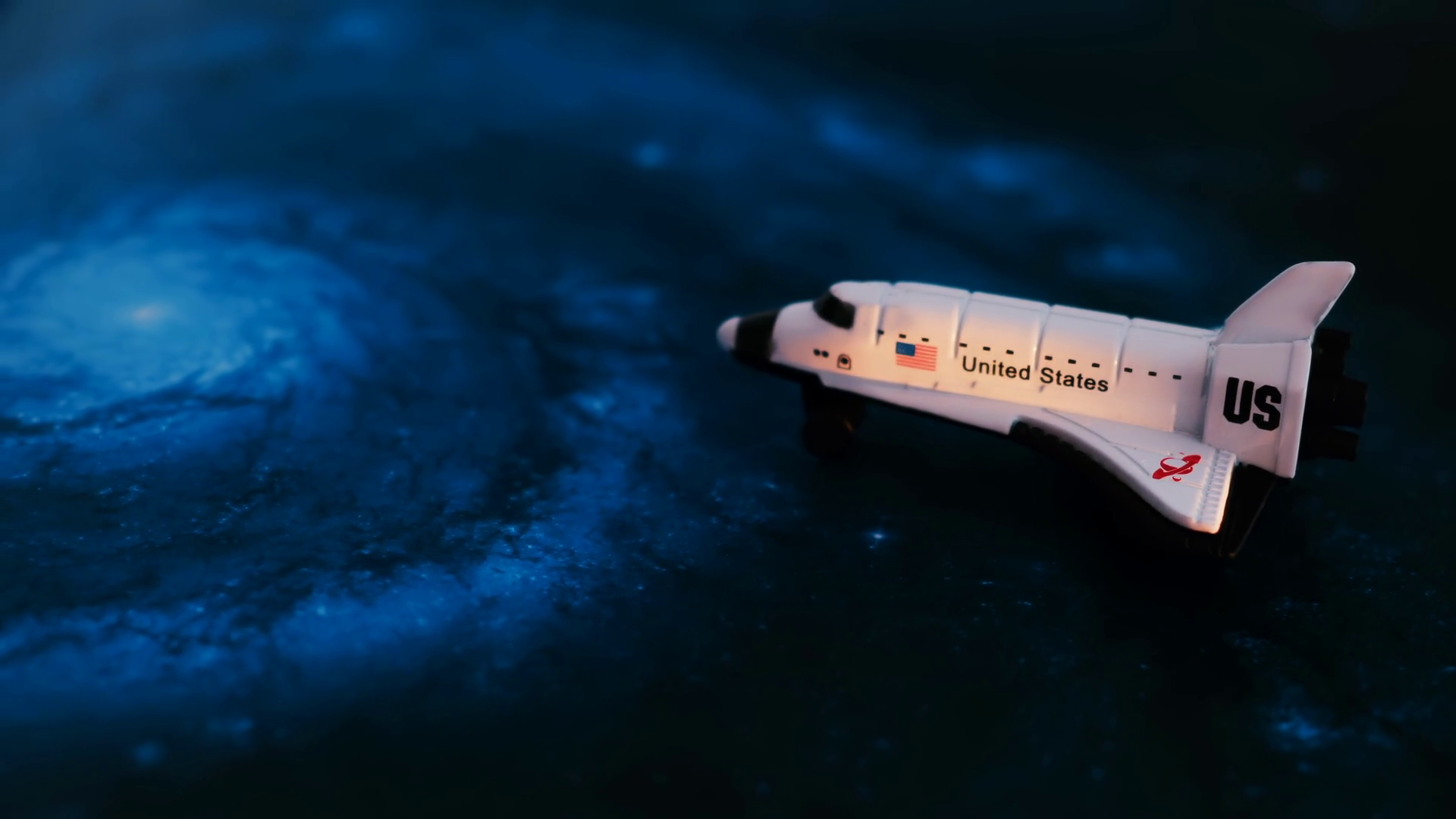 Close Up Of Miniature Toy Space Shuttle Stock Footage SBV-352753784 ...