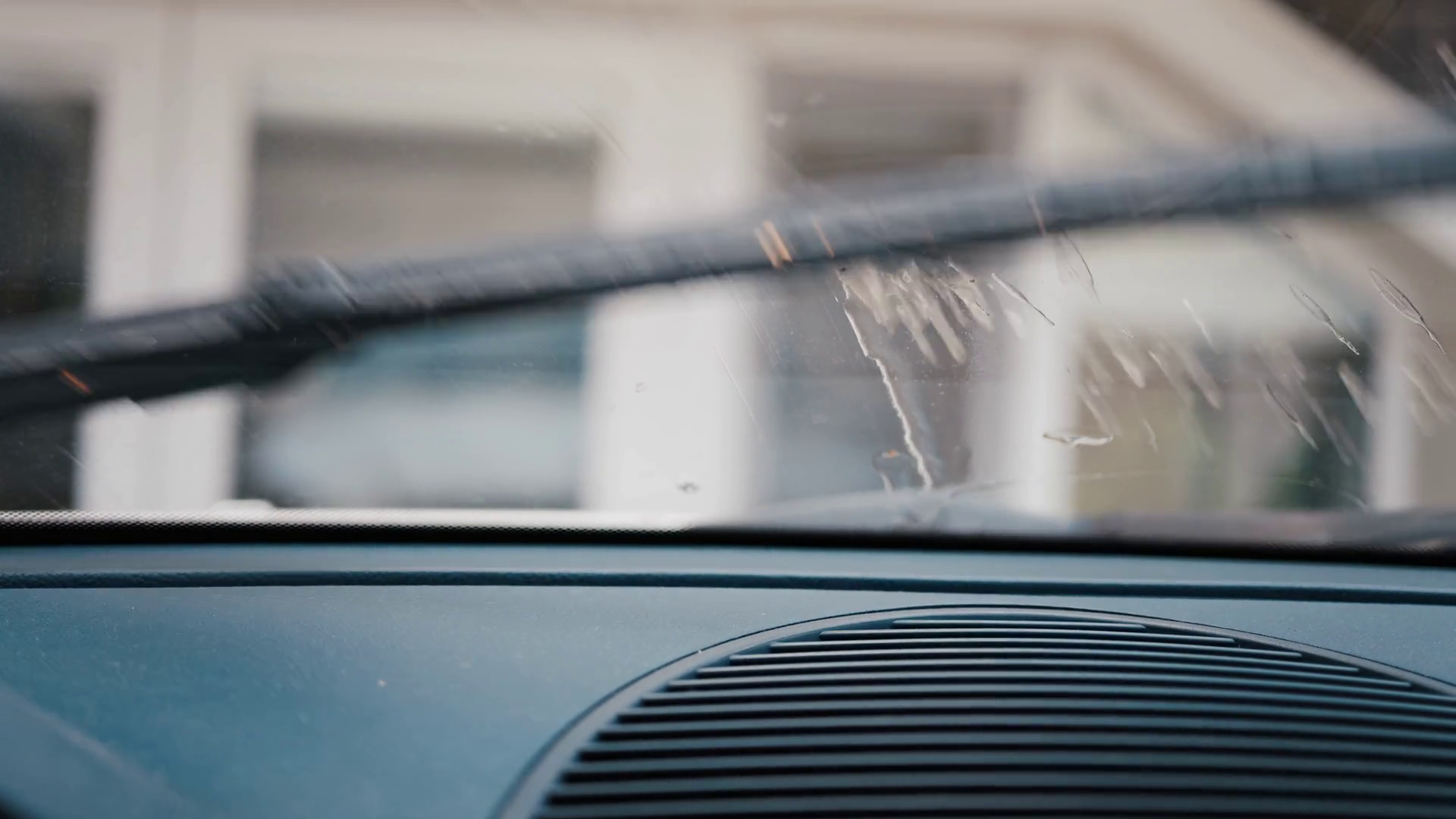 Interior Perspective Of Windshield Wipers In Stock Footage SBV ...