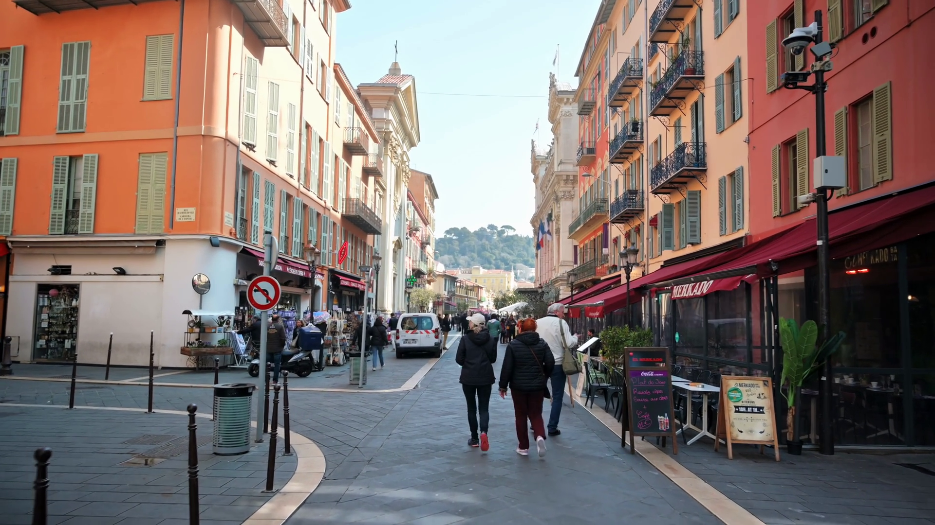 Nice France - March 2022: Streetscape Of Stock Footage SBV-352434894 ...