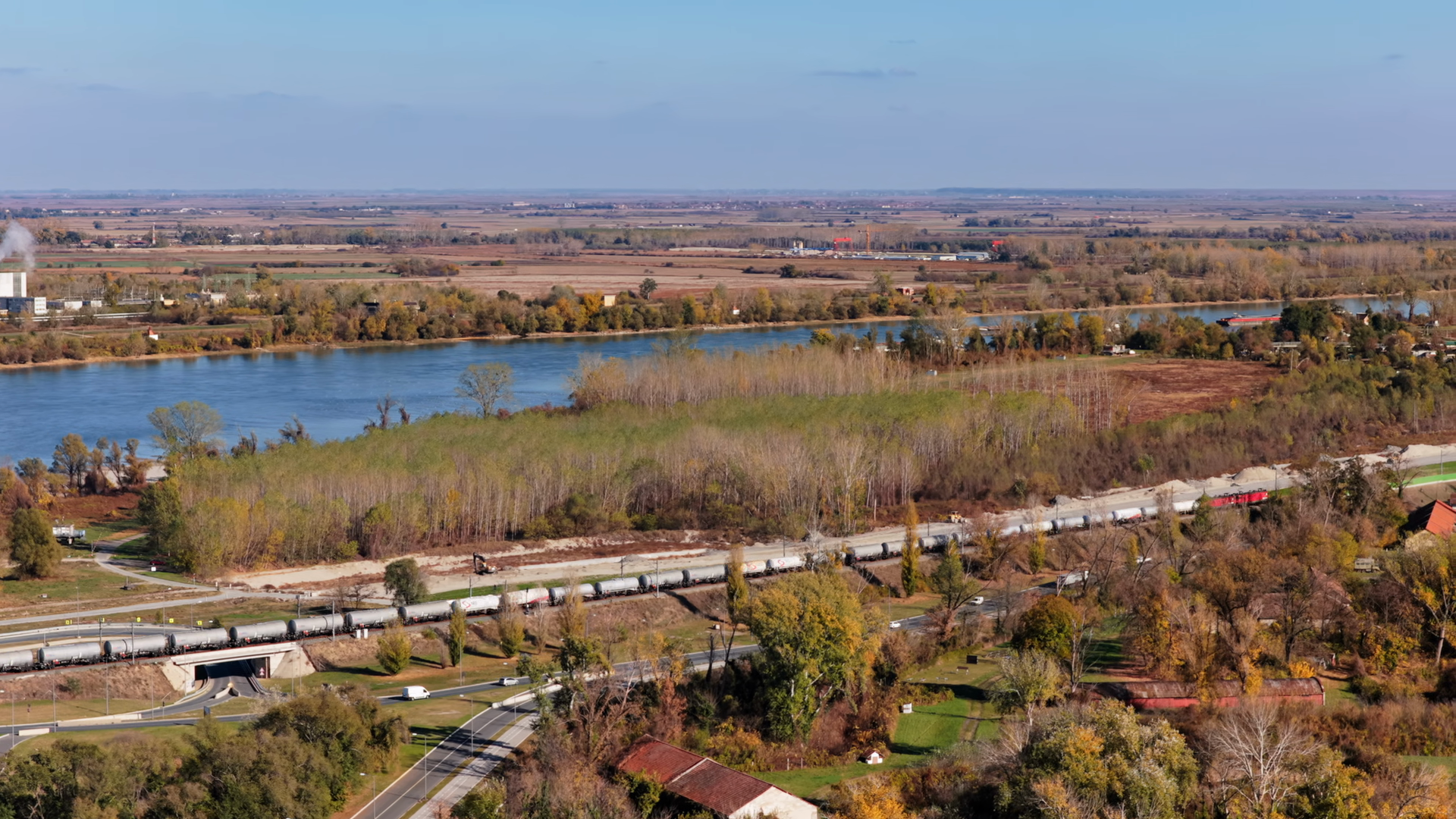Novi Sad Serbia - November 12 2025: Aerial Stock Footage SBV-353521453 ...