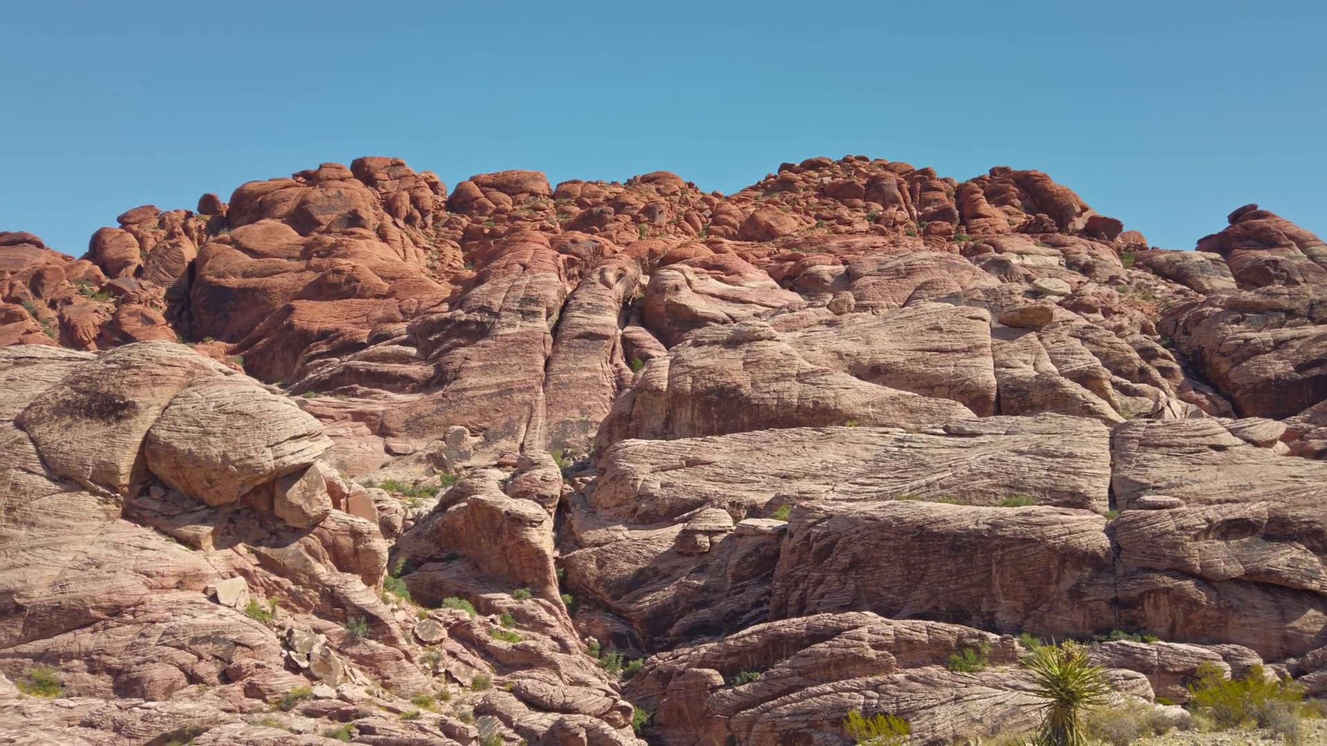 Big Red Sandstone Peak View In Nevada Stock Footage SBV-352501518 ...