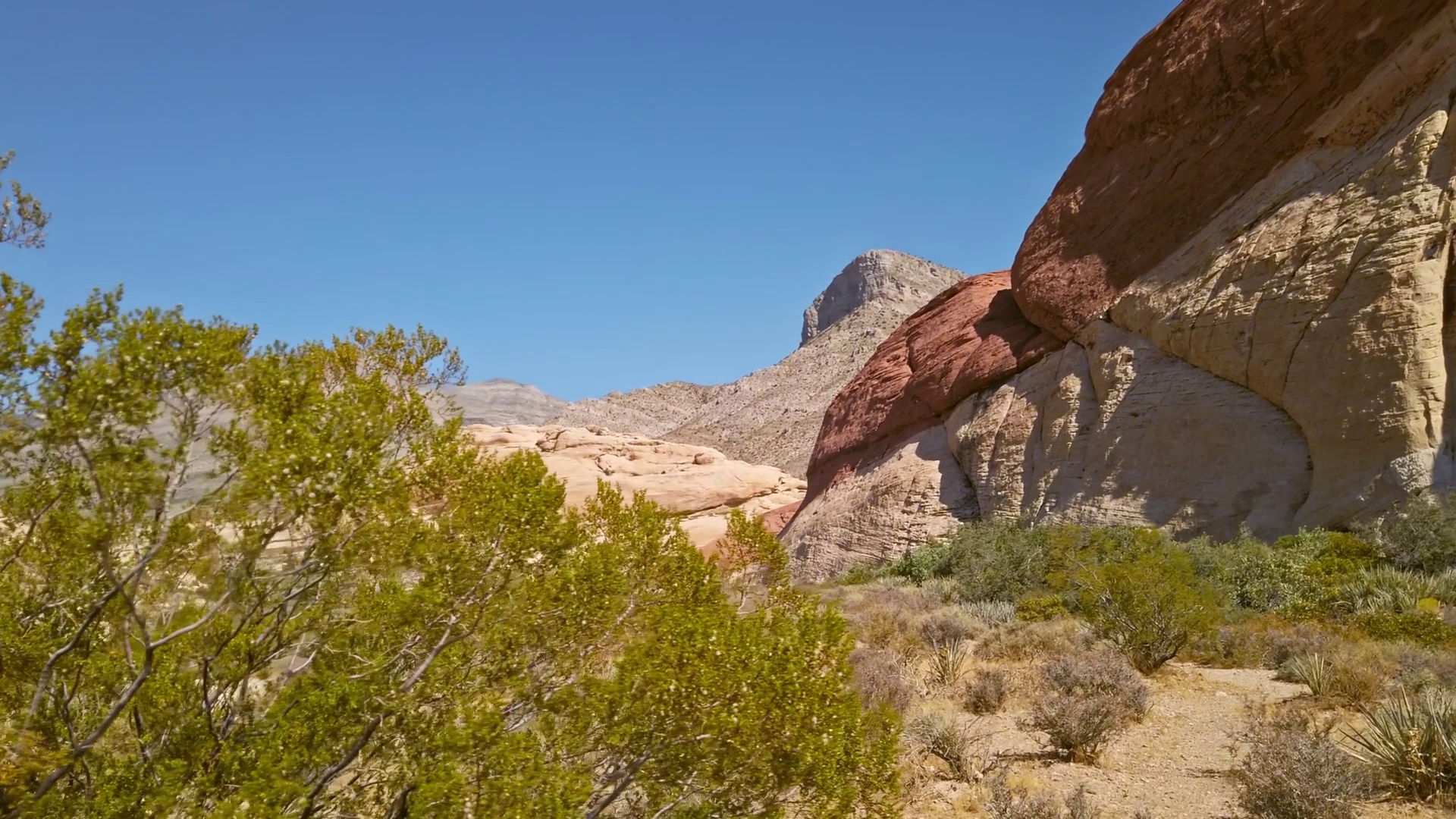 Big Red Sandstone Peak View In Nevada Stock Footage SBV-352501544 ...