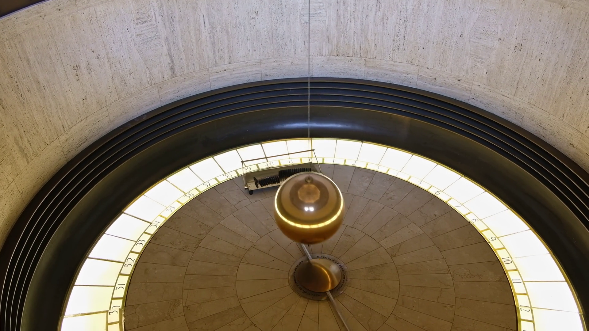 Foucault Pendulum View At Griffith Stock Footage SBV-352506991 ...