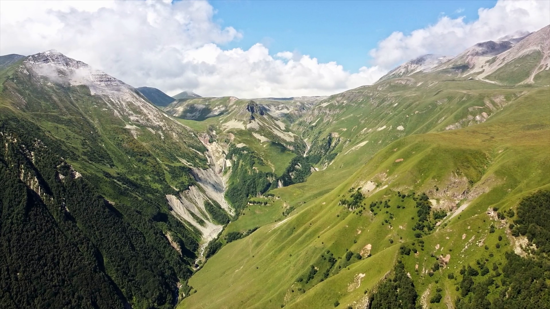 Aerial Drone View Of Nature In Georgia Stock Footage SBV-352494658 ...