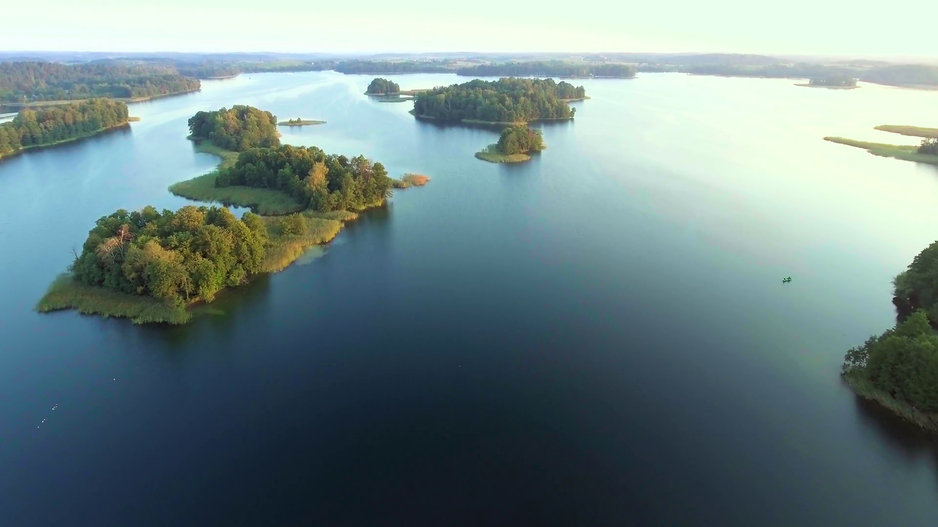 Aerial View Of Old Castle On Island Stock Footage SBV-309859648 ...