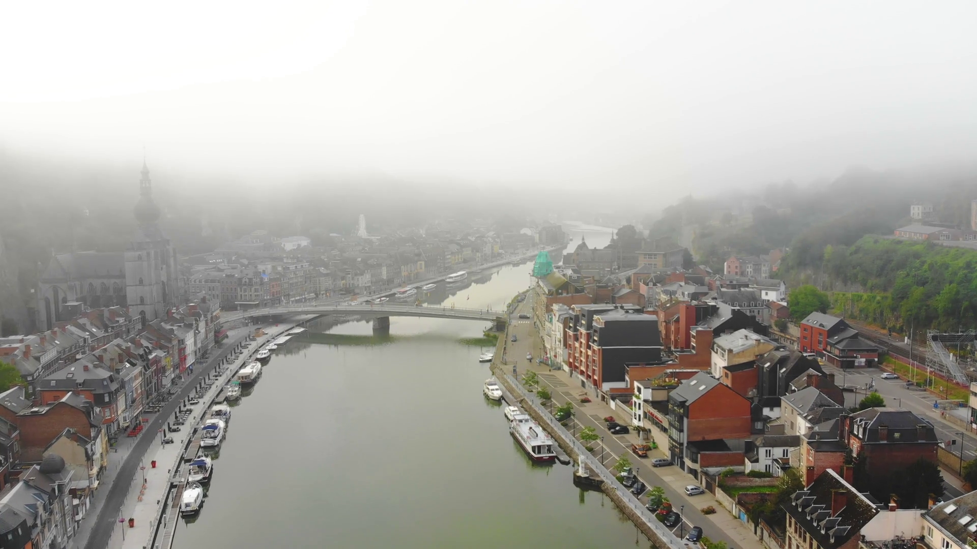 flight over city on river bank Stock Video Footage 00:26 SBV-326175337 ...