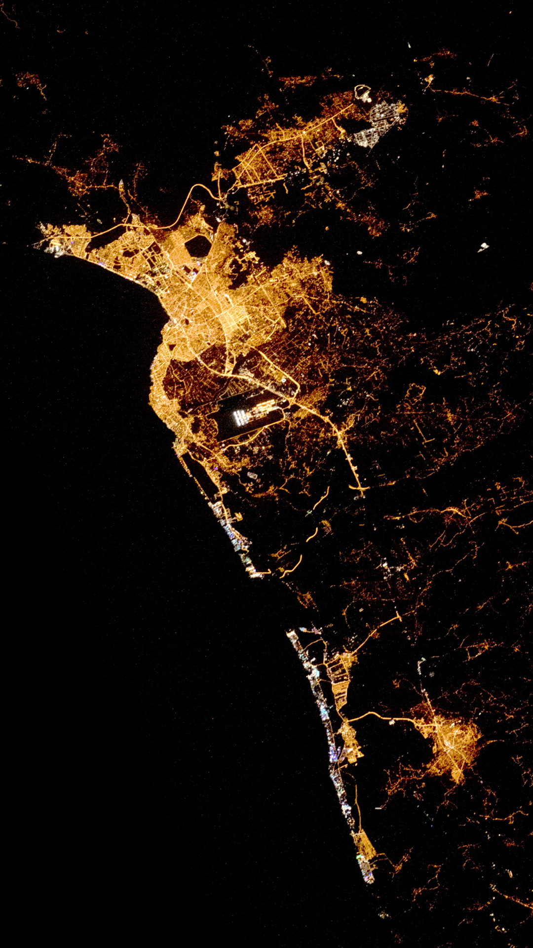 Night Lights City Of Antalya Turkey Aerial Stock Footage SBV-353046745 ...