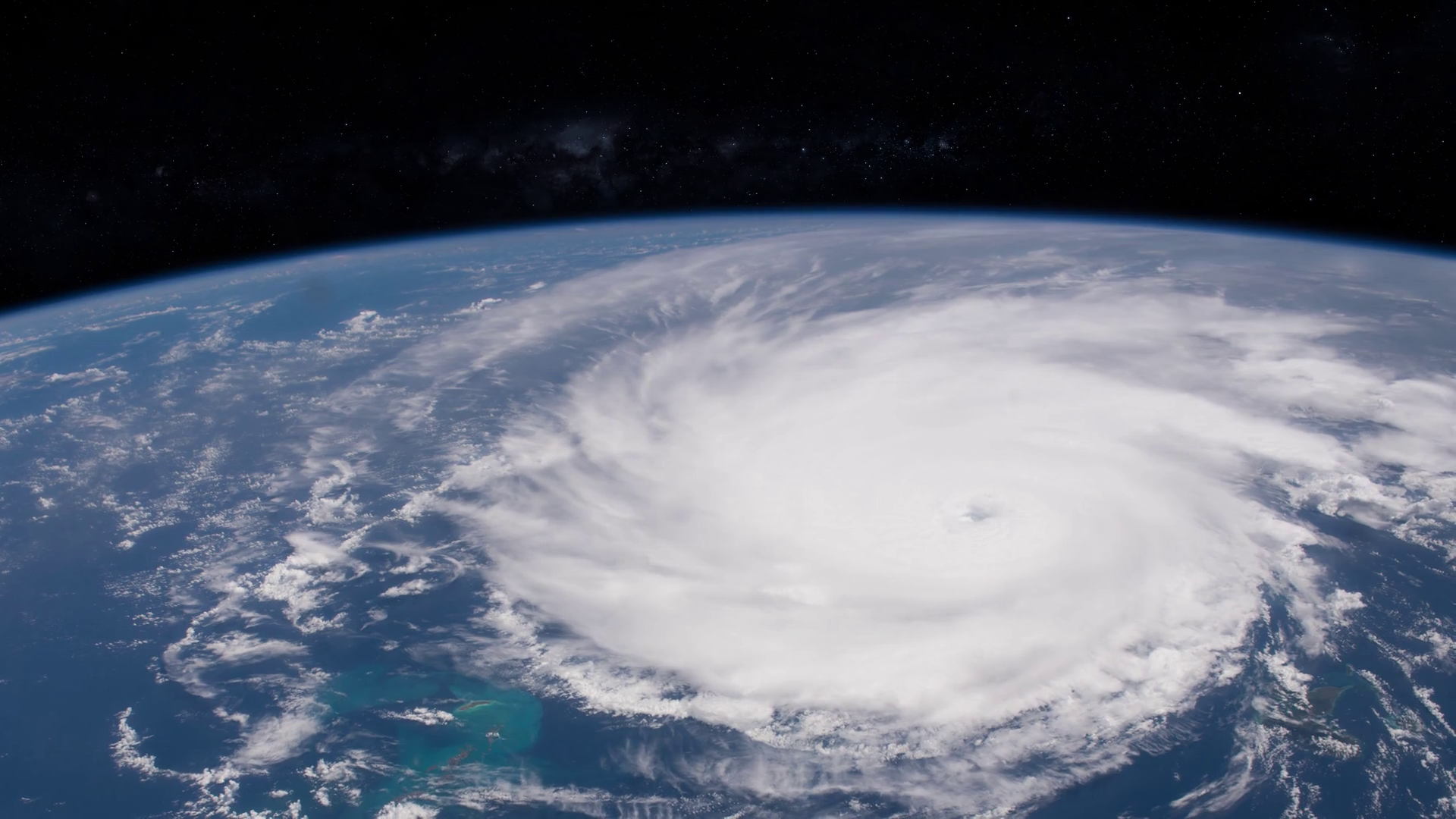 Hurricane Jose On Earth Surface View From Stock Footage SBV-348520683 ...