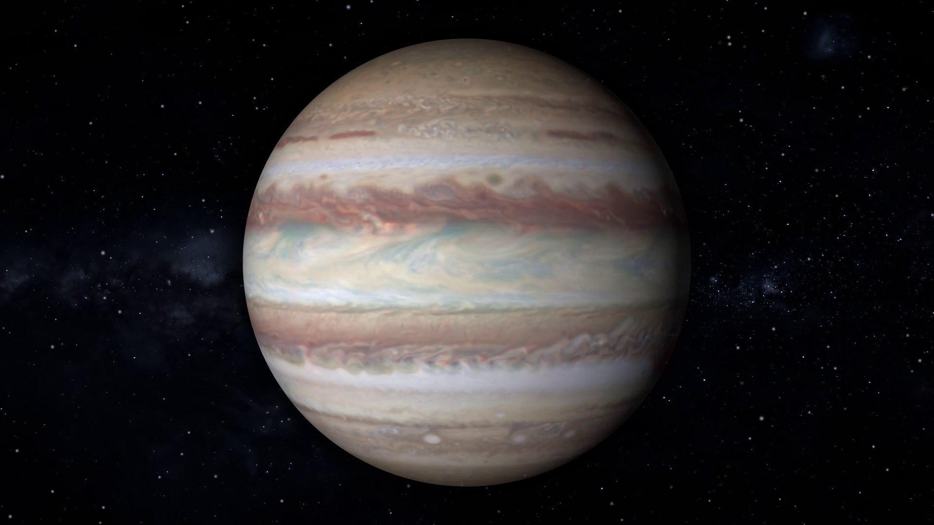 Jupiter Planet Surface Rotating Whole Sphere Stock Motion Graphics SBV ...