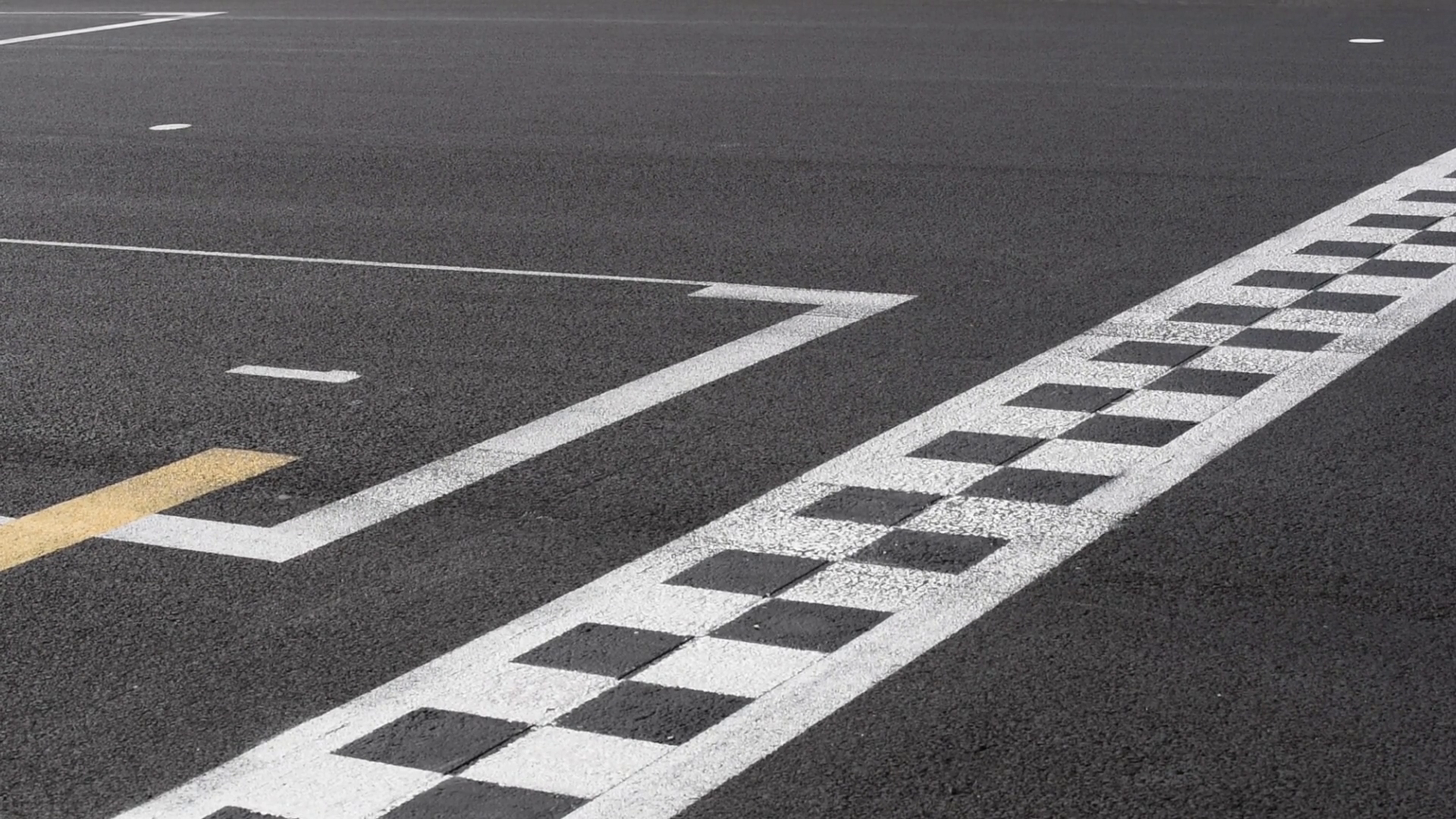 Racing Car Crossing Finish Line On Asphalt Stock Footage SBV-348557972 ...