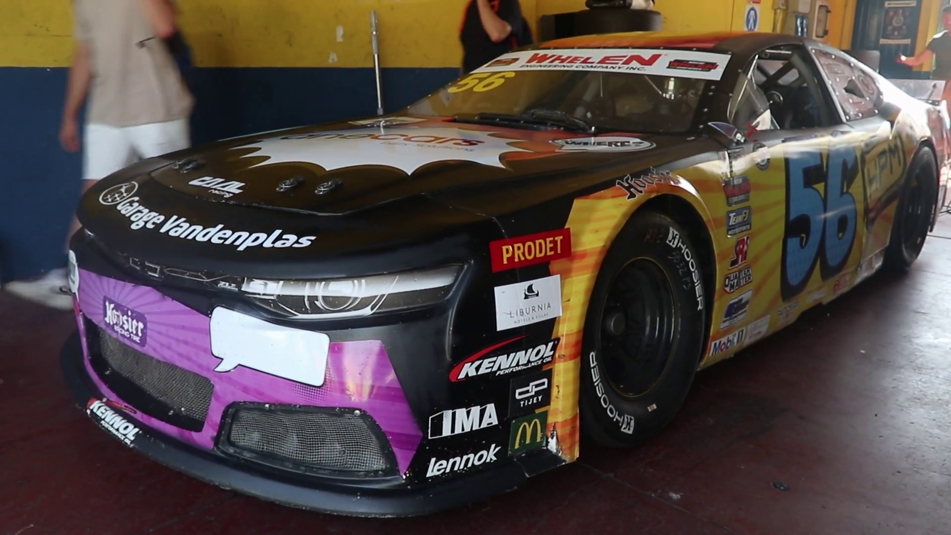 Racing Nascar Car In Workshop Team Tuning Stock Footage SBV-348446086 ...