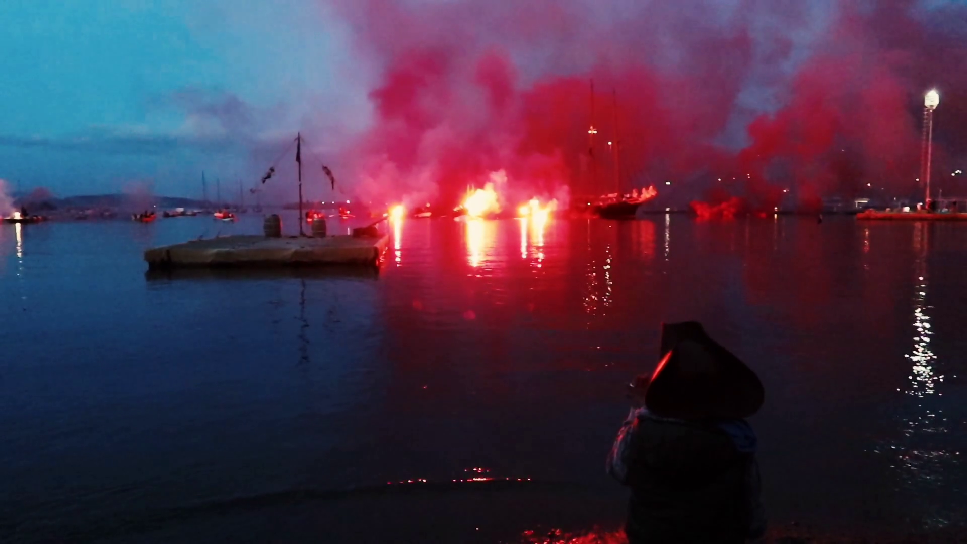 Pirates Boats Battleship Show Stock Footage SBV-348520652 - Storyblocks