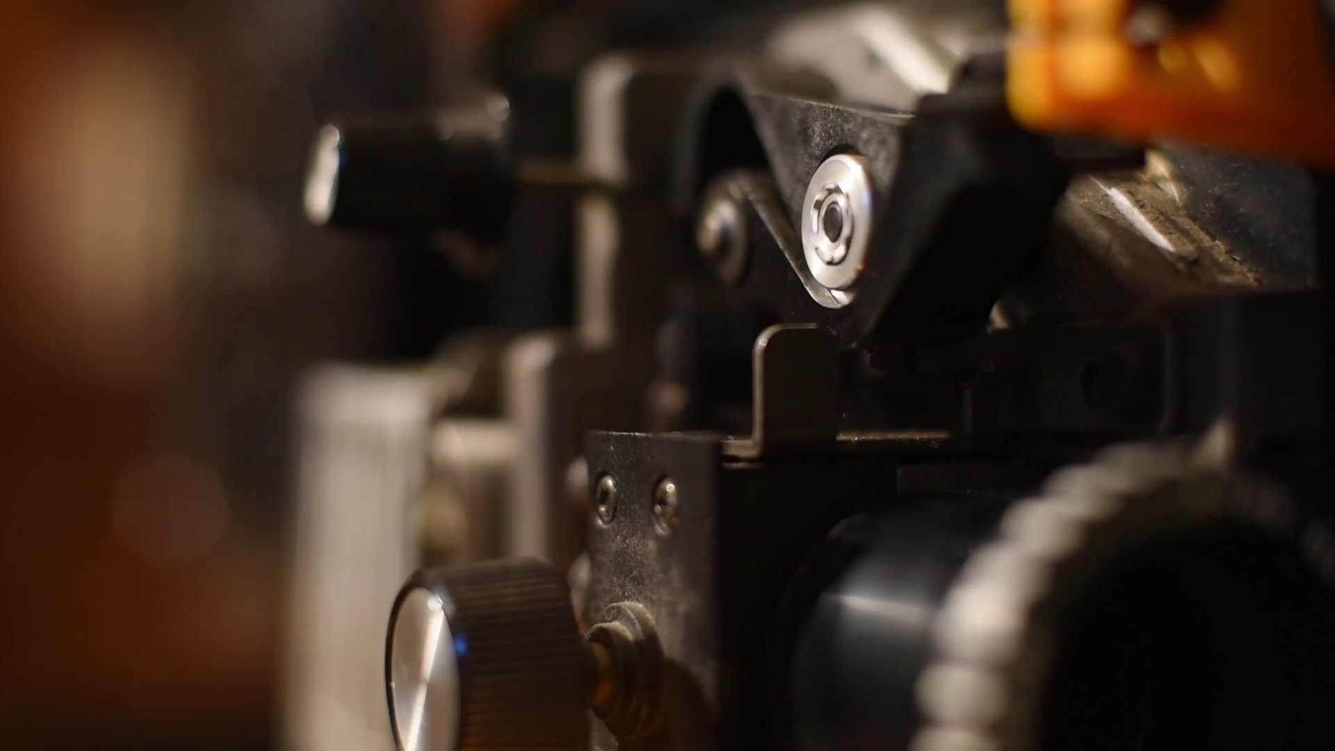 Vintage Old Movie Projector Feed Sprocket Stock Footage SBV-348430457 ...